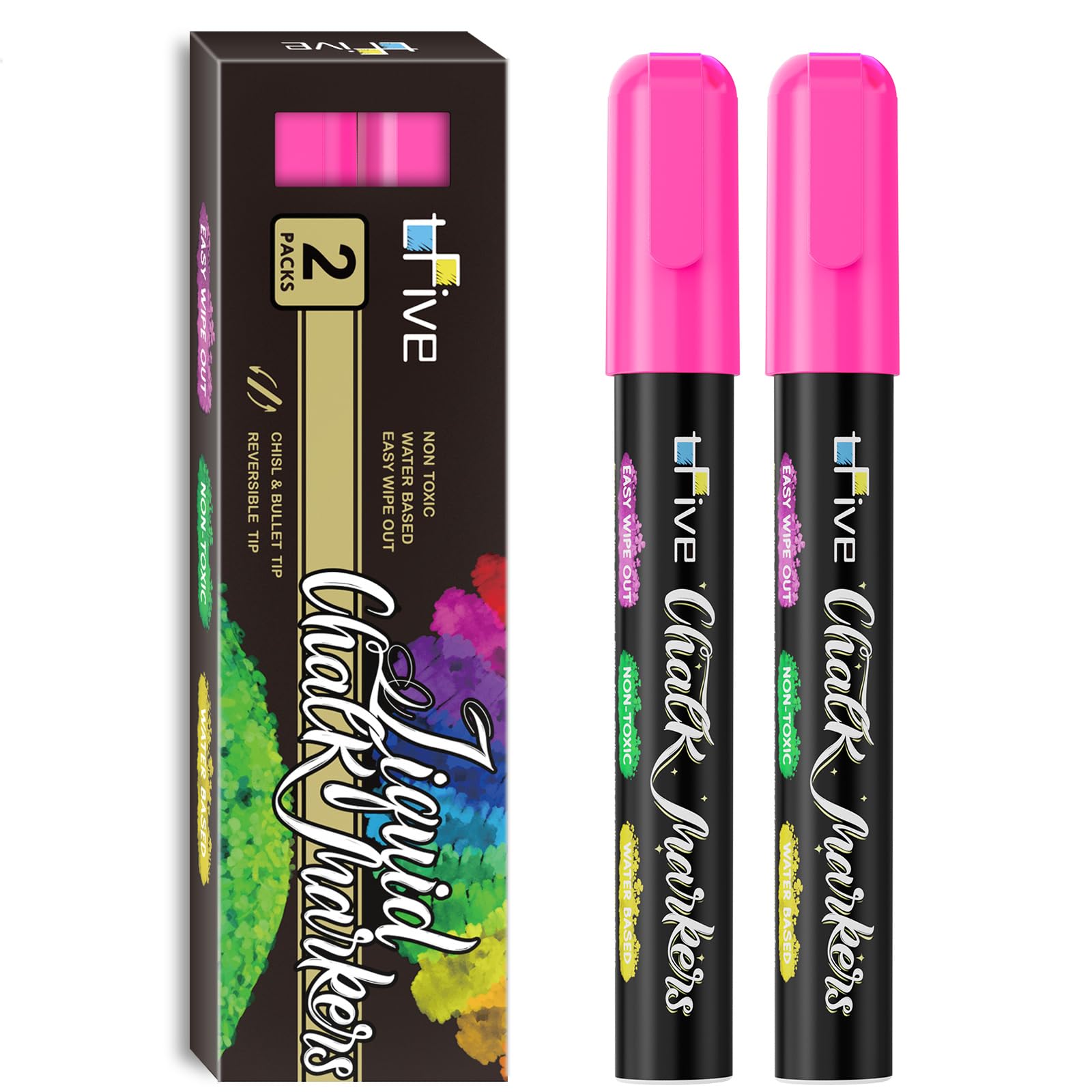 Amazon.com : Pink Chalk Markers - Dry & Wet Erase Marker Pens for ...