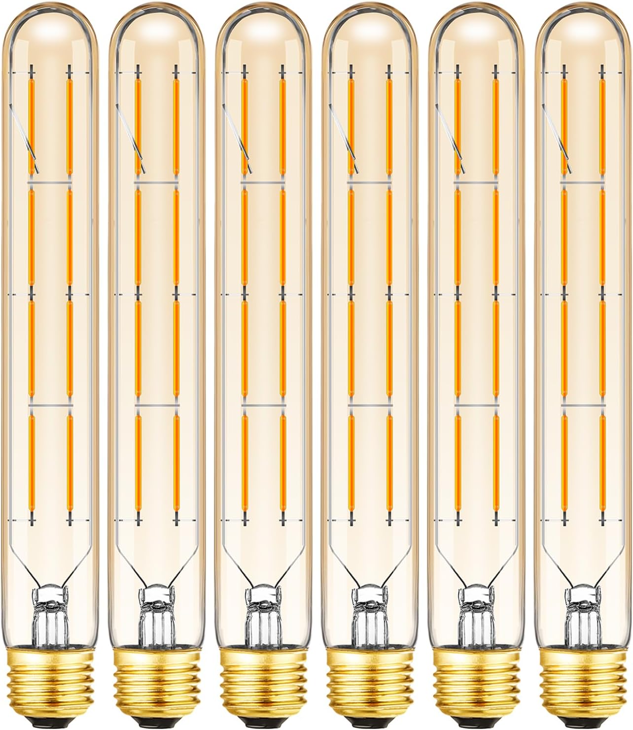 LVYE T10 Led Bulbs,E26 Dimmable Long Led Bulbs,8W Equal 75 Watt, 2700K ...