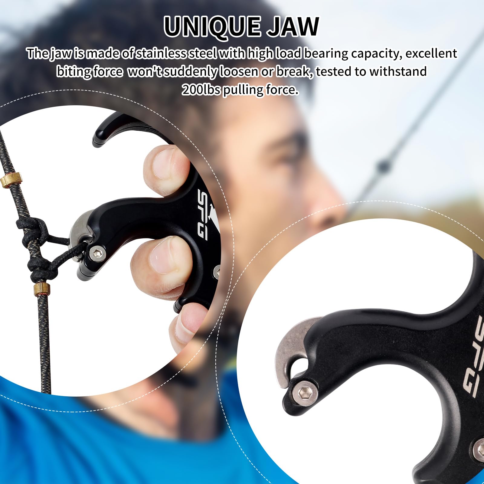 Snapklik.com : SPG Thumb Release For Compound Bow - Aluminum Alloy Bow ...