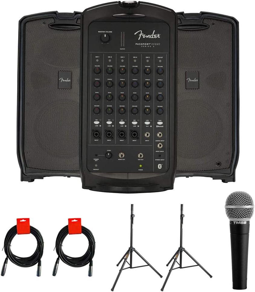 Amazon.com: Fender Passport Venue Series 2 Portable Powered PA System ...