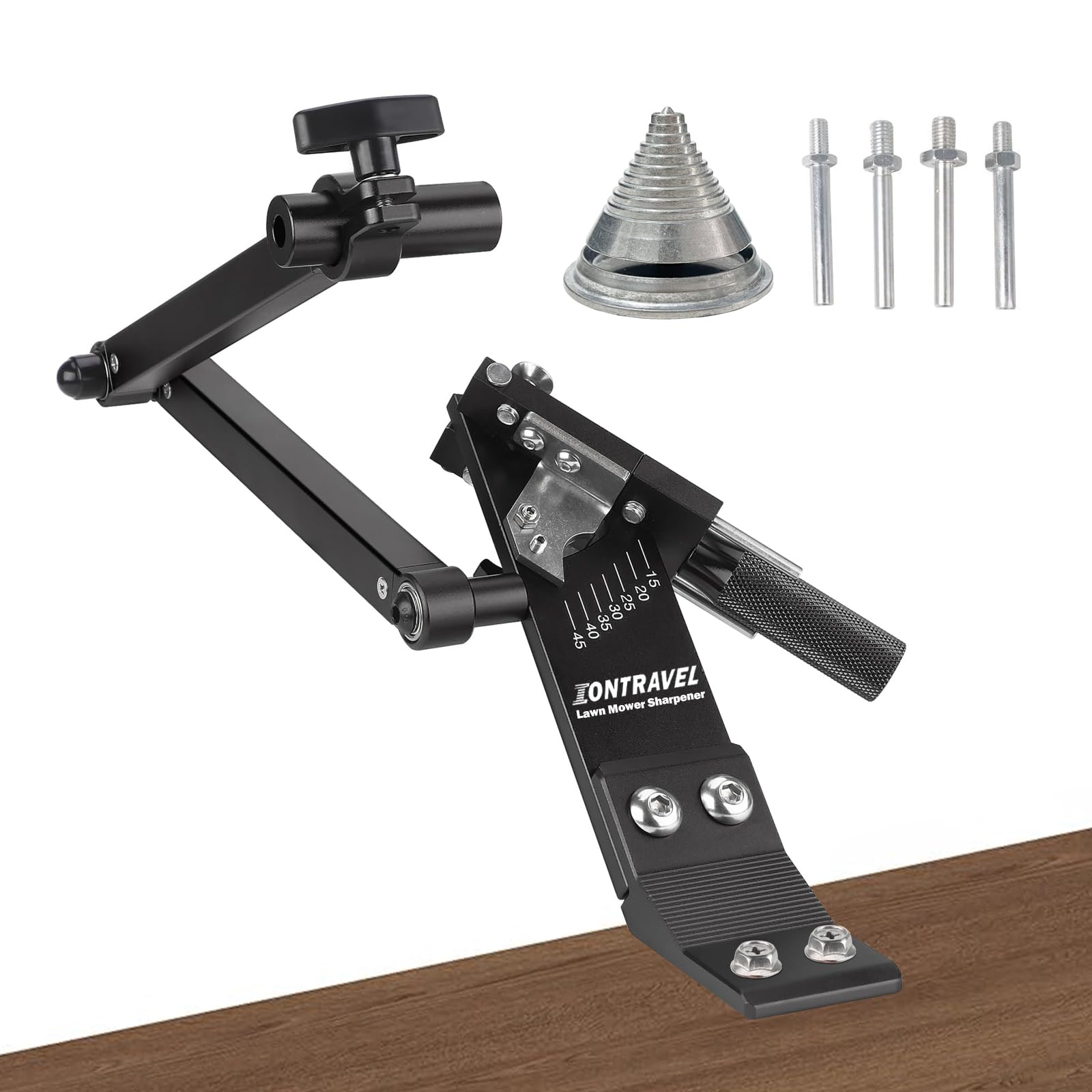 Amazon.com : Lawn Mower Blade Sharpener kit with Lawn Mower Blade ...