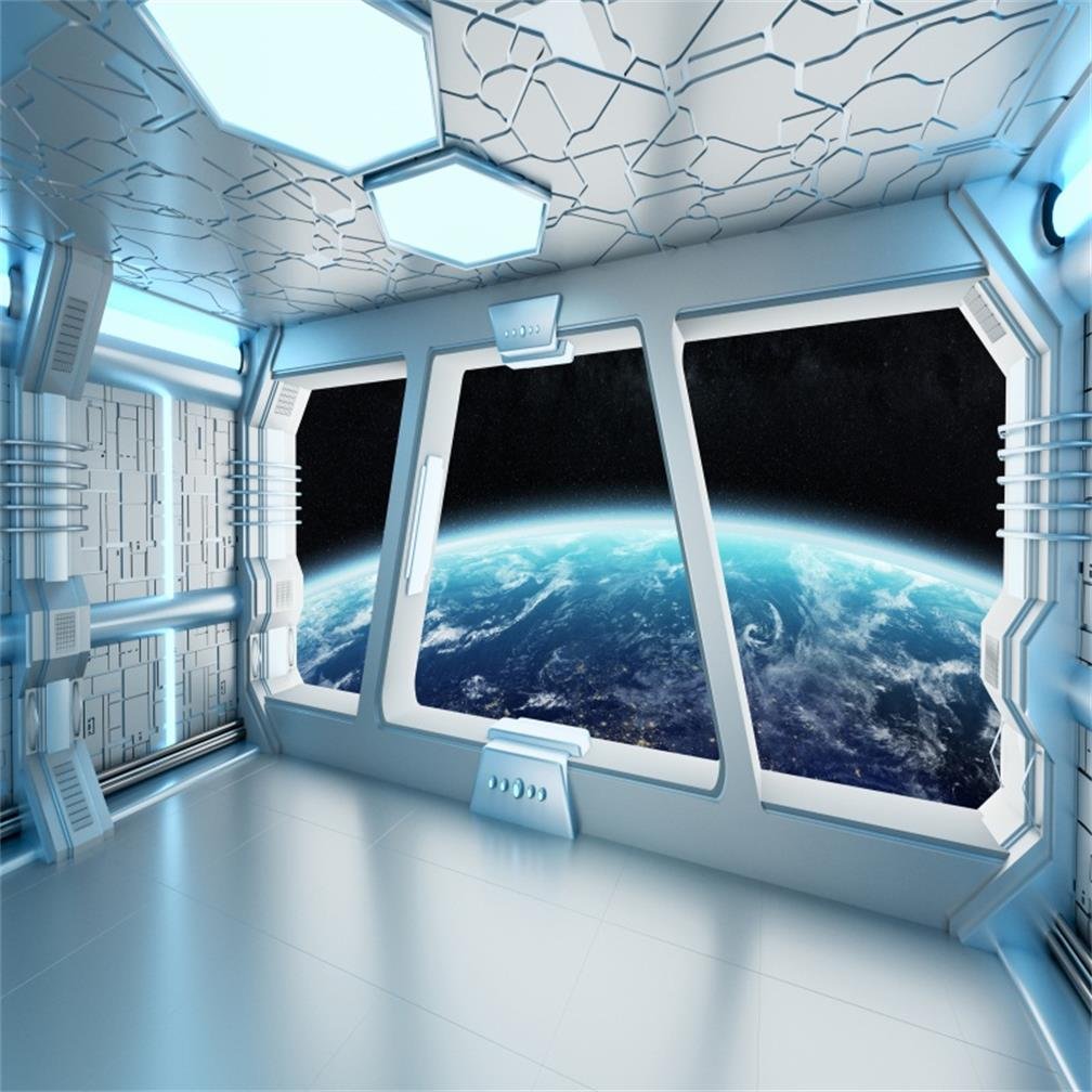 Amazon.com : AOFOTO 10x10ft Spaceship Interior Backdrop Space Station ...