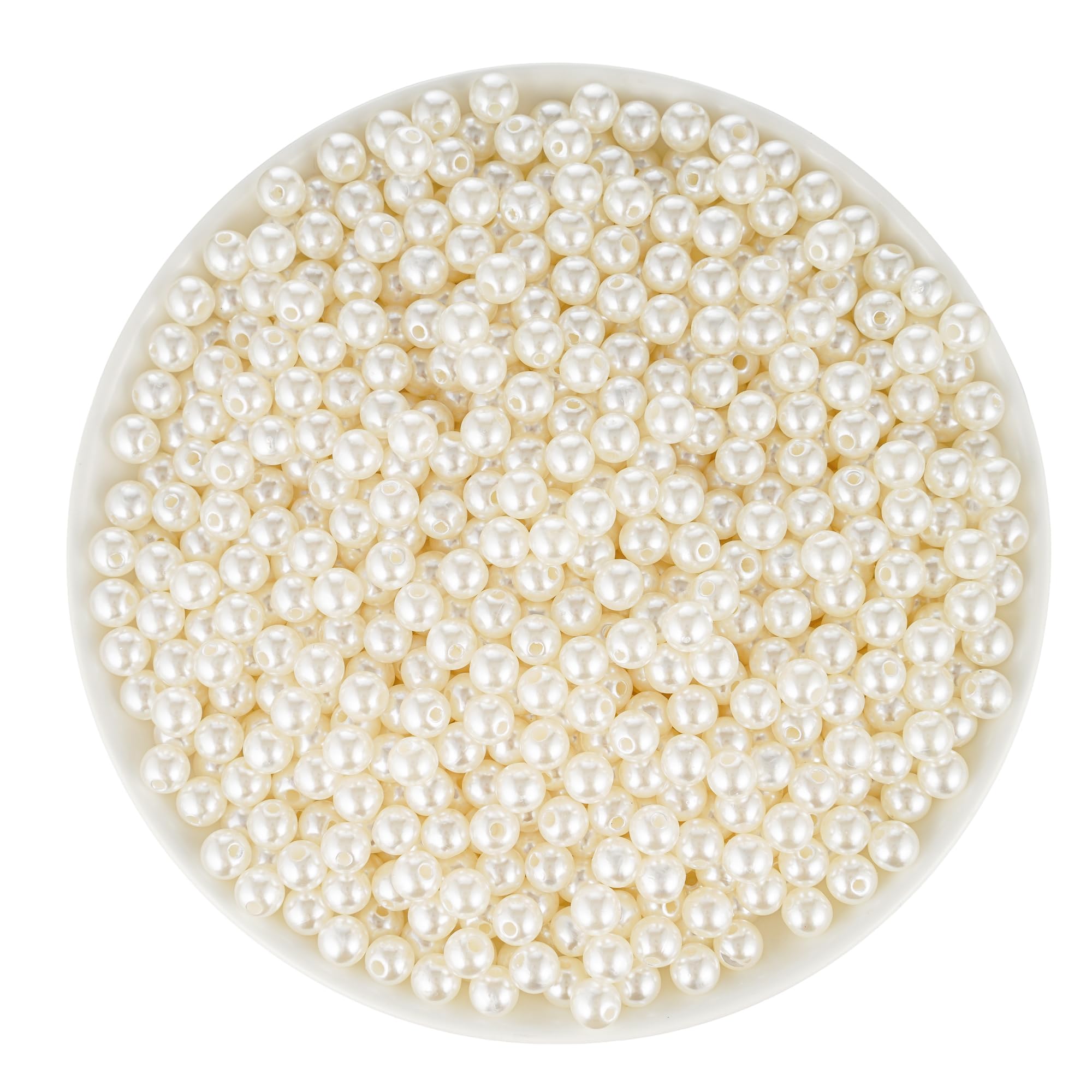 Amazon.com: YoungJewl 1125Pcs Pearls for Crafts,8mm Ivory Fake Pearl ...