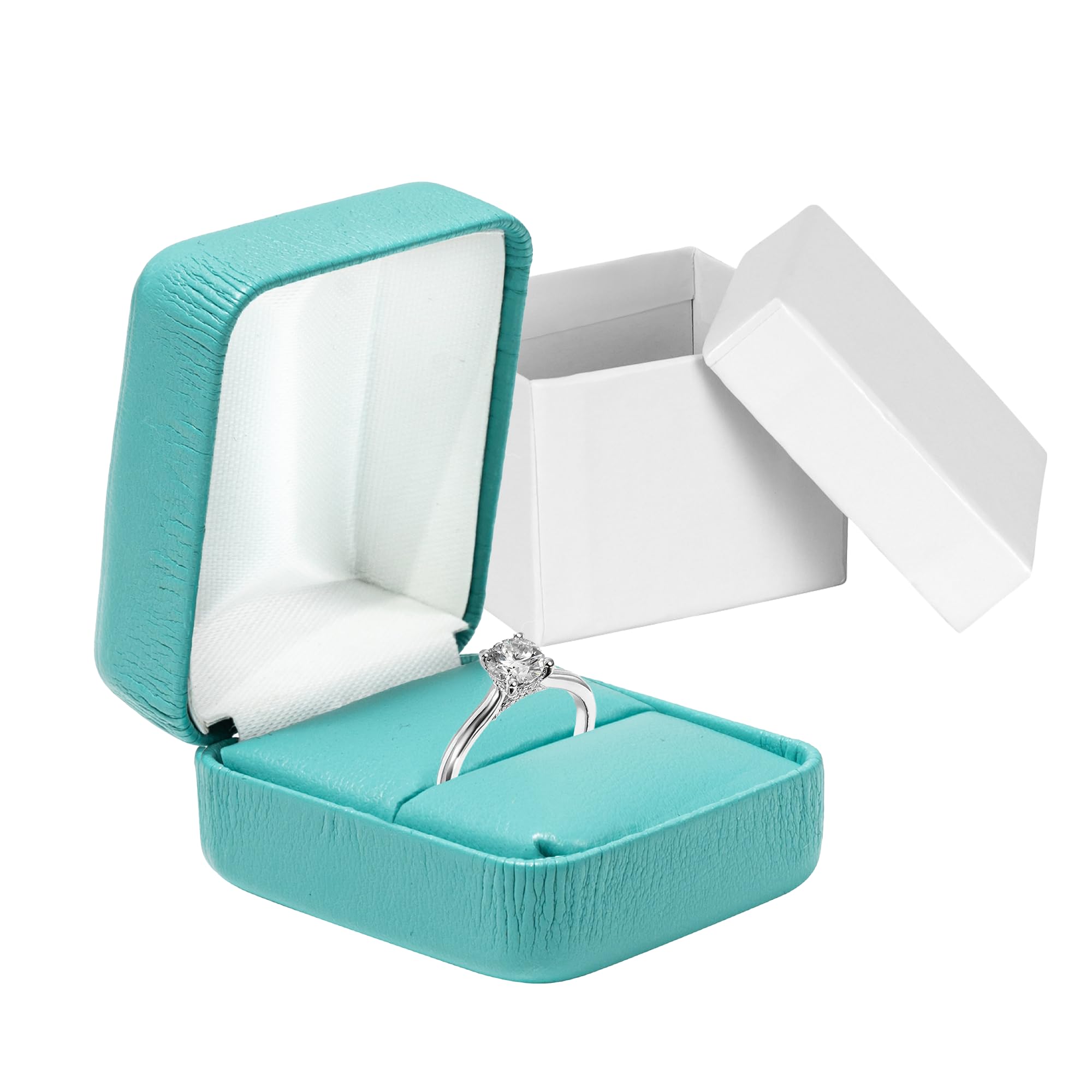 Amazon.com: Prestige & Fancy Elegant PU Leather Ring Box - for your ...