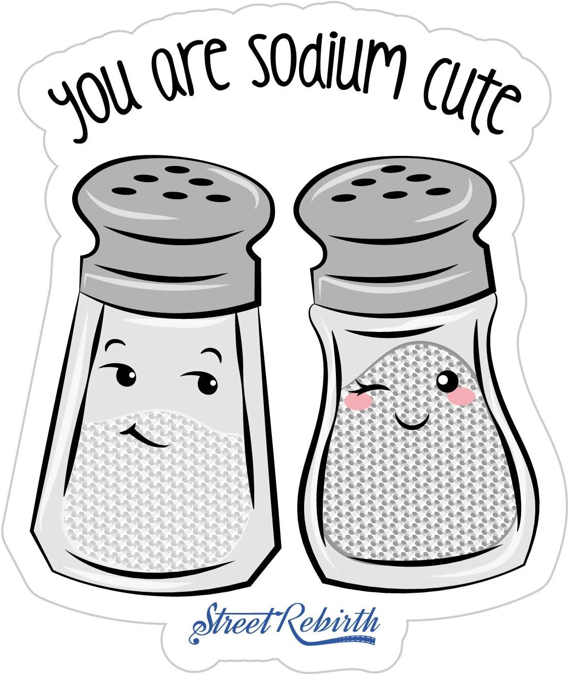 Amazon.com: Sodium Cute Sticker, So Damn Cute - 4 Inch Water Proof ...
