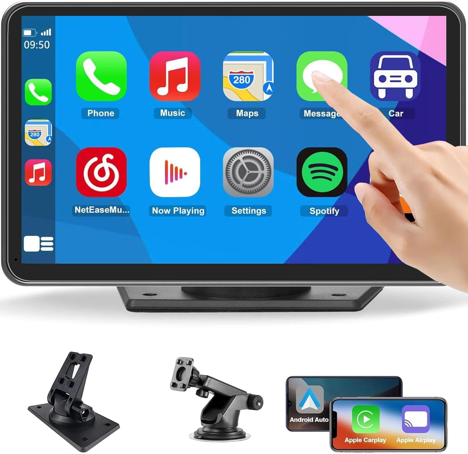 Snapklik.com : 7 Inch Portable Touch Screen Car Stereo