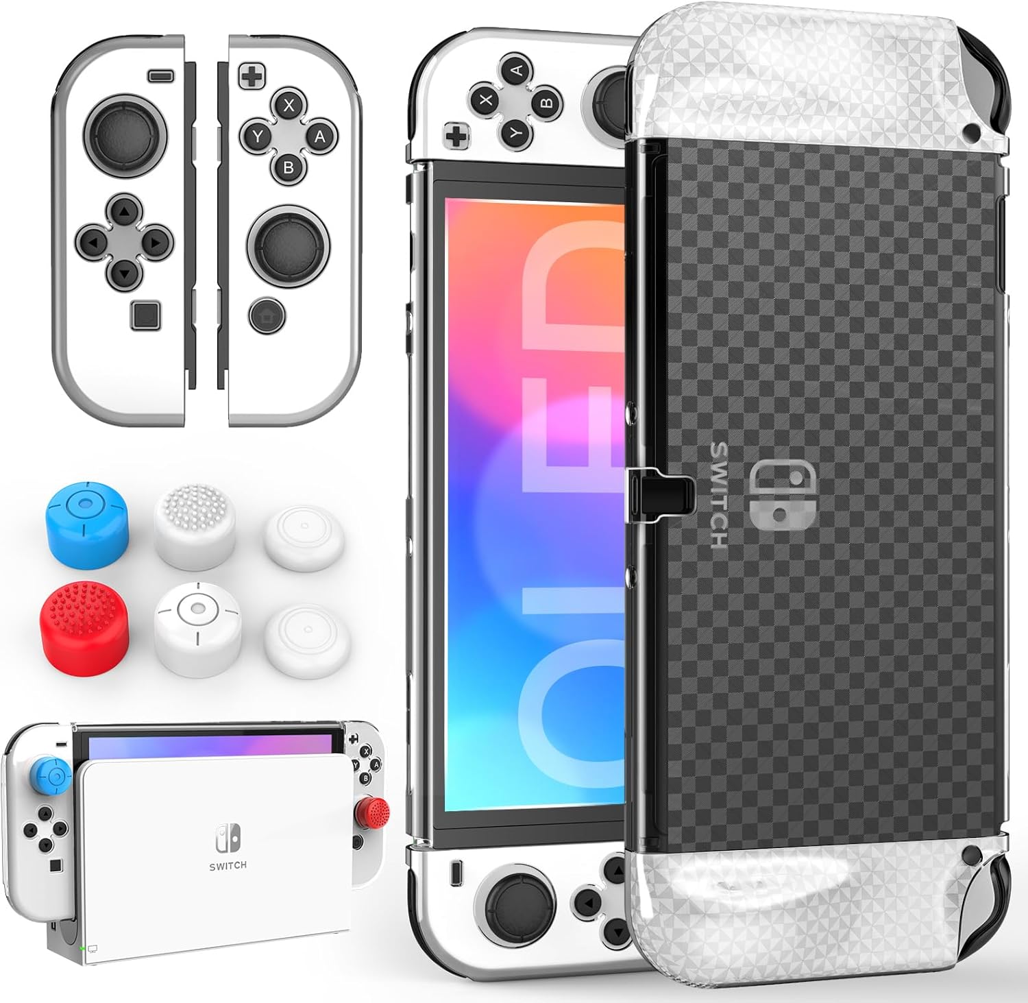 Mooroer Coque pour Nintendo Switch OLED Dockable, Coque Protection ...