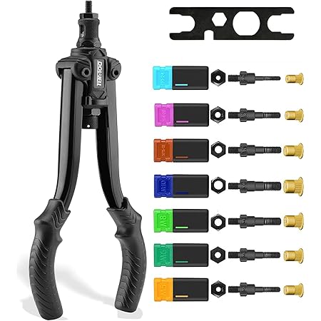 Astro Pneumatic Tool 1442 13" Hand Rivet Nut Setter Kit - Metric & SAE ...