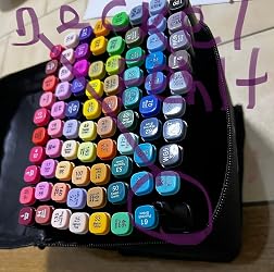 ARTHEHE 80 Farben Graffiti Stifte, Zeichenstift set für Erwachsene Twin ...