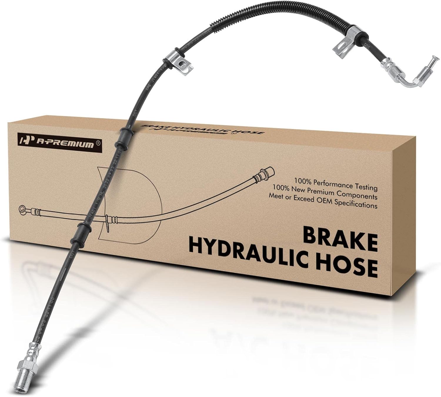 Amazon.com: A-Premium Front Brake Hydraulic Hose Compatible with Select ...
