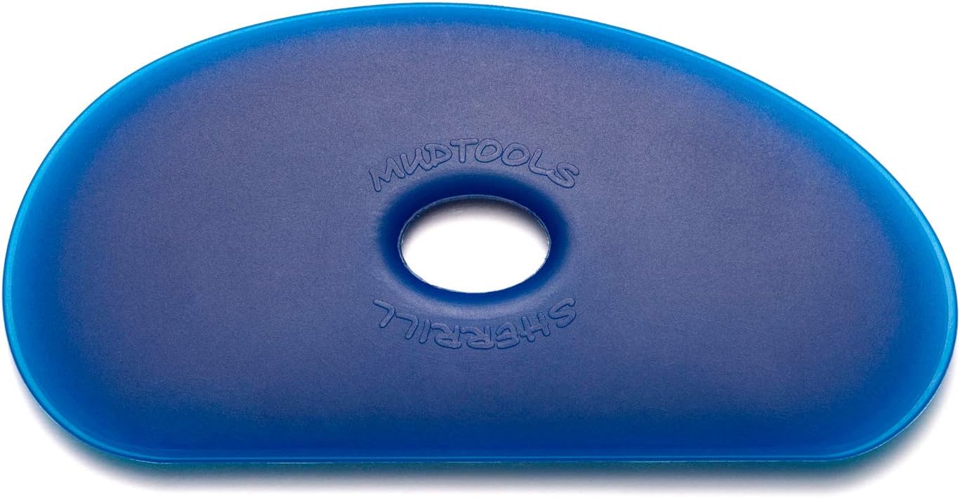 Amazon.com: Mudtools Polymer Rib Blue Size 5 Firm - Large Kidney Shape ...