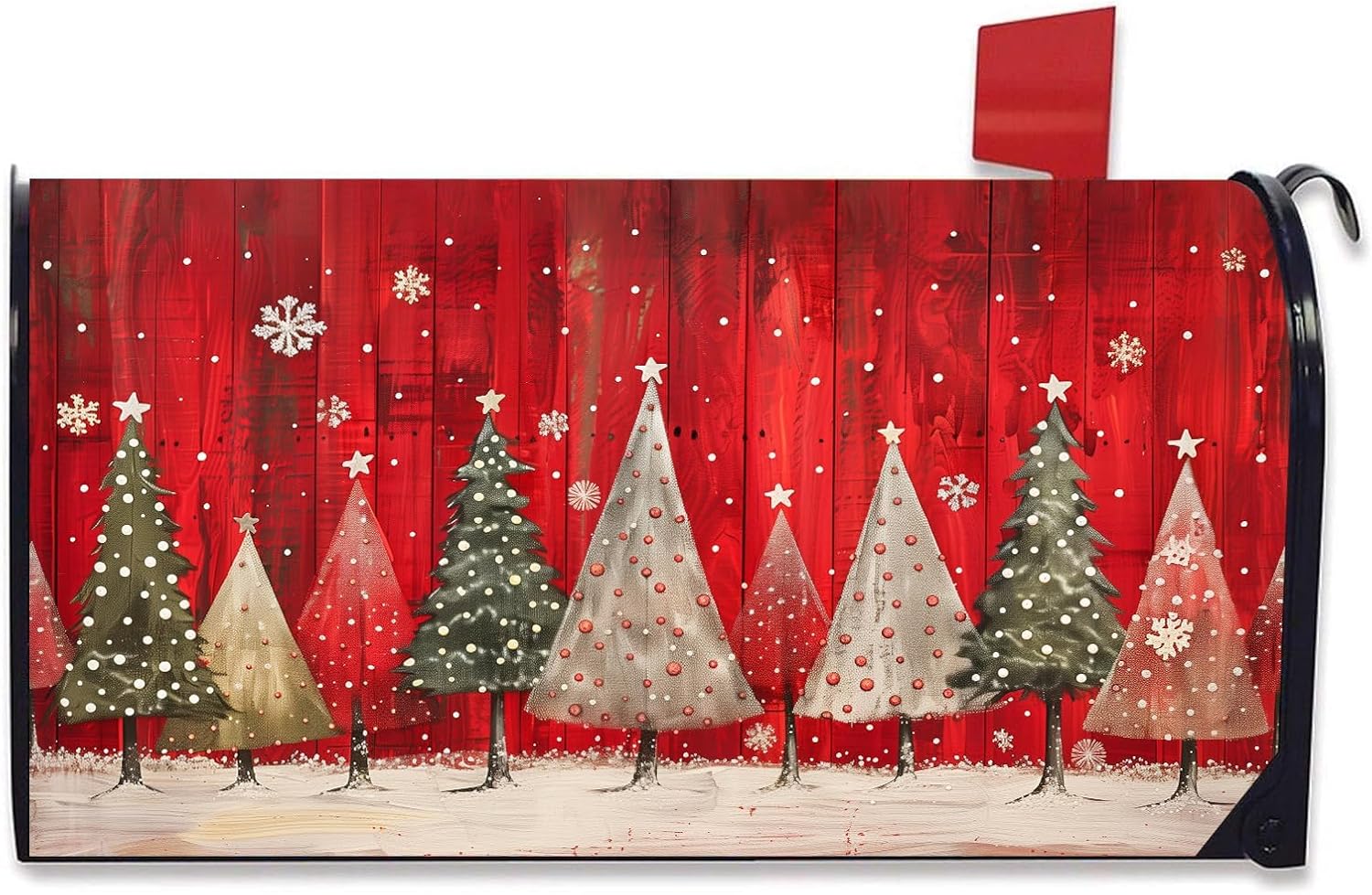 Amazon.com: Nanikore Christmas Mailbox Cover Magnetic Standard Size 21 ...