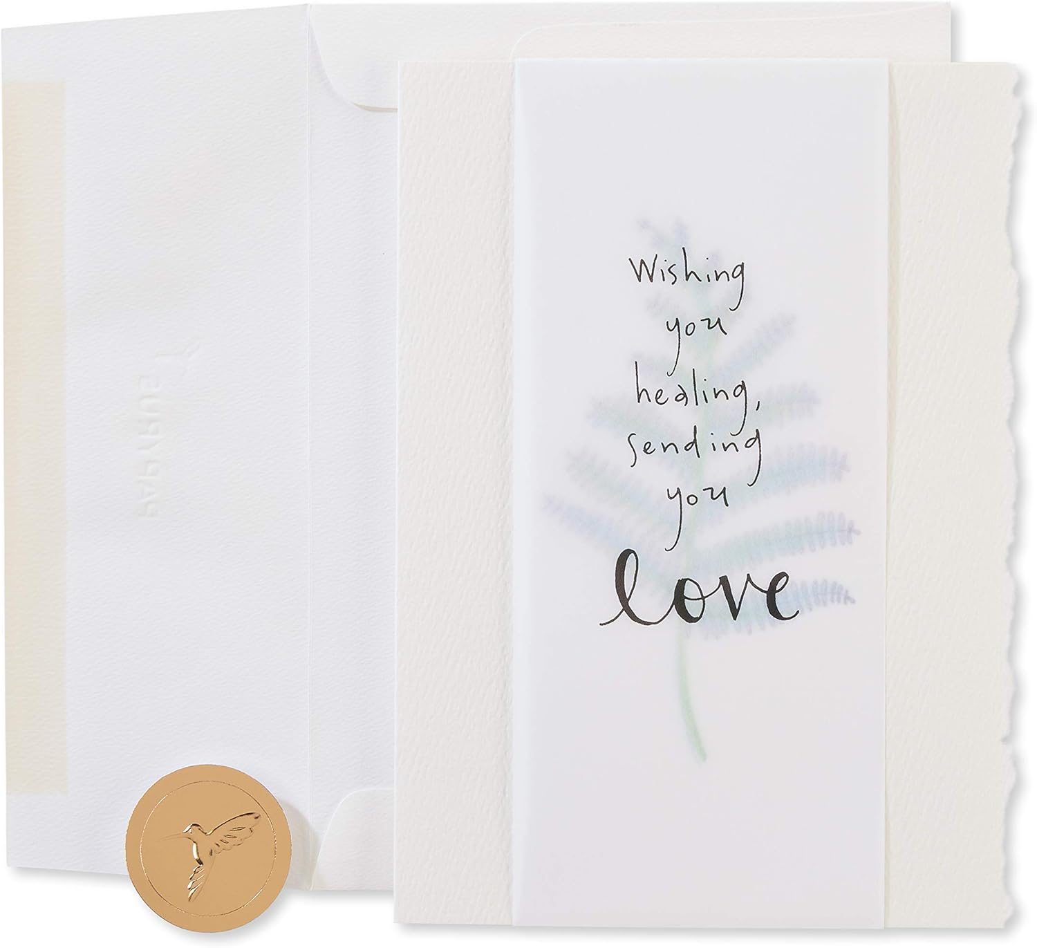 Amazon.com : Papyrus Blank Sympathy Card (Wishing You Healing) : Office ...