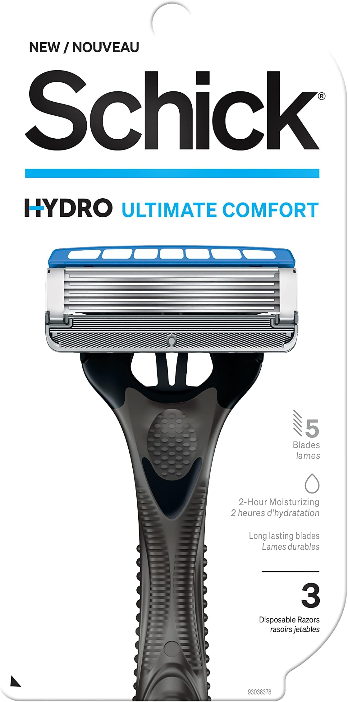 Amazon.com: Schick Hydro 5 Disposable Razors for Men with Flip Beard ...