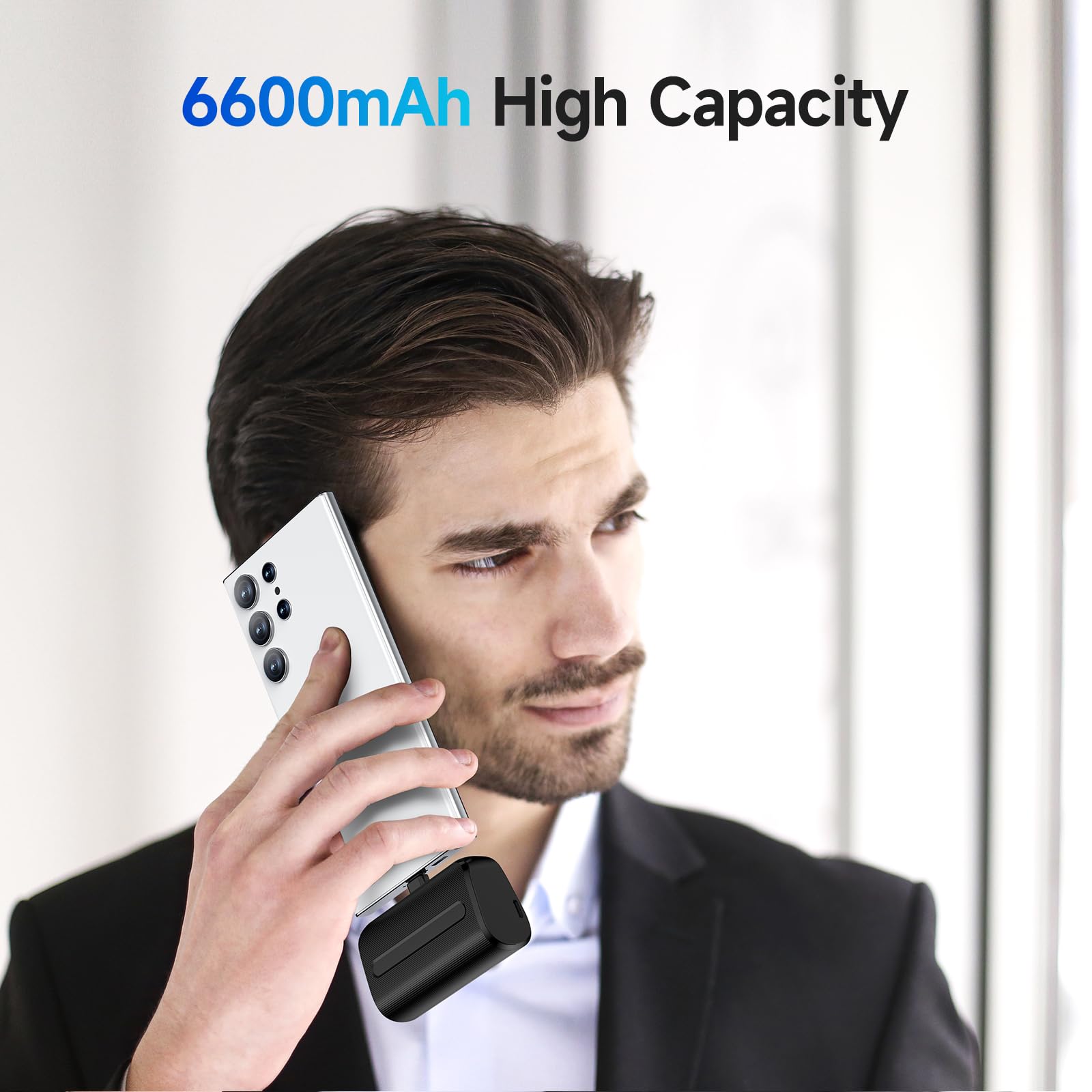 Snapklik.com : USB C Portable Charger 6600mAh,Small Power Bank, Mini ...