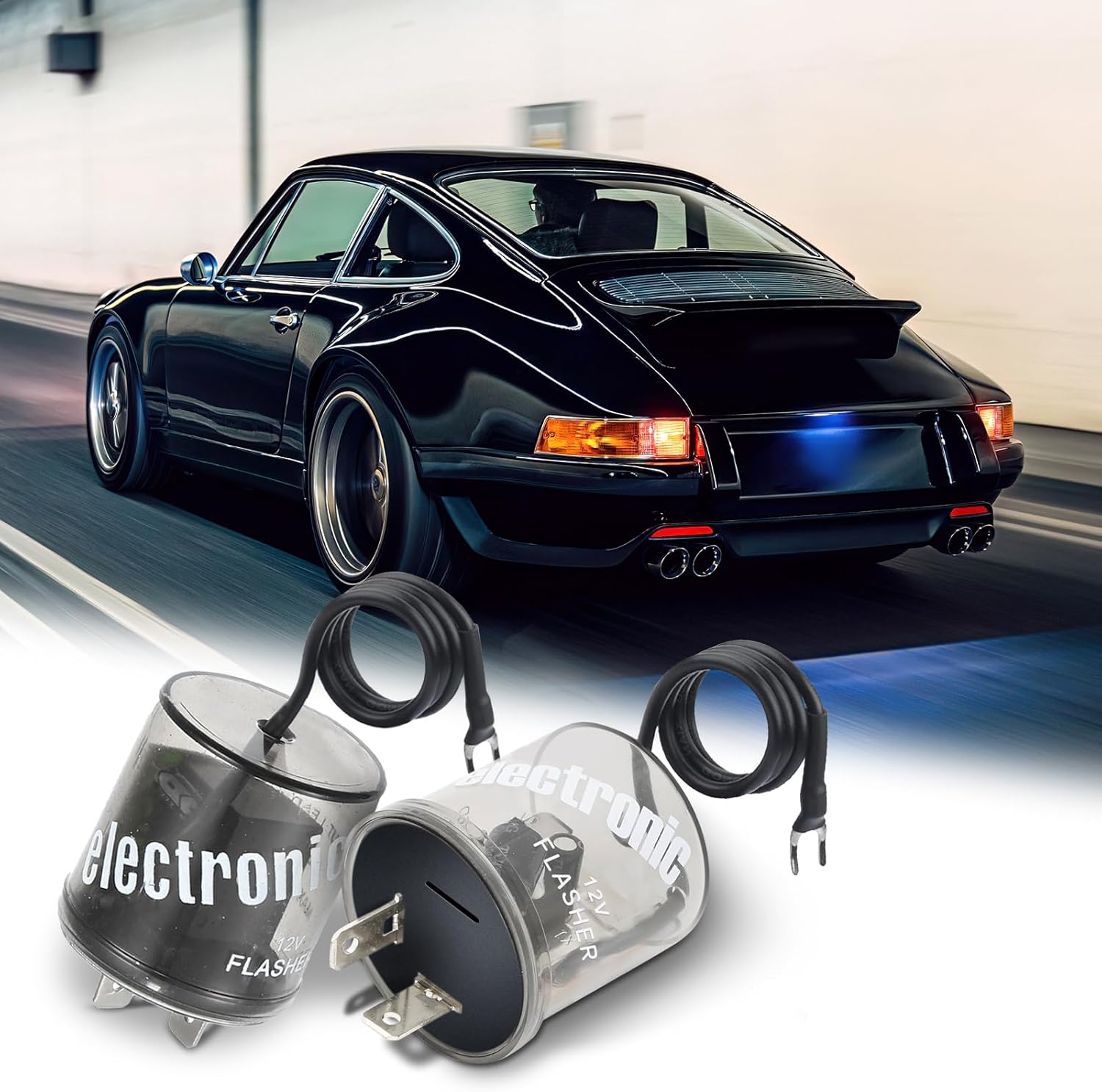 Amazon.com: Bestmoy 2-Pin/12V LED Flasher Relay with Ground Wire ...