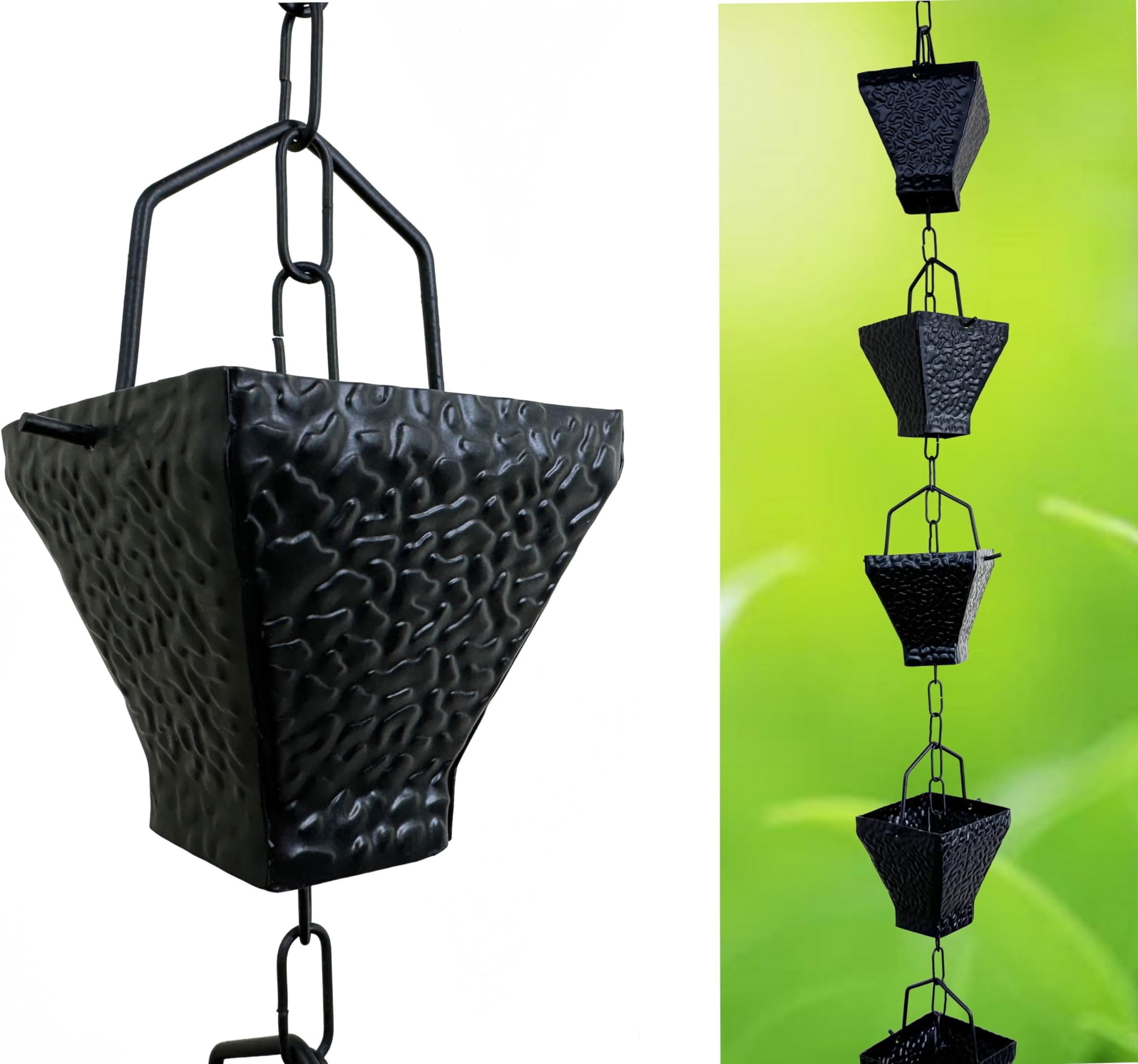 Amazon.com : U-nitt Rain Chains, Roof Gutter Downspout Channel ...