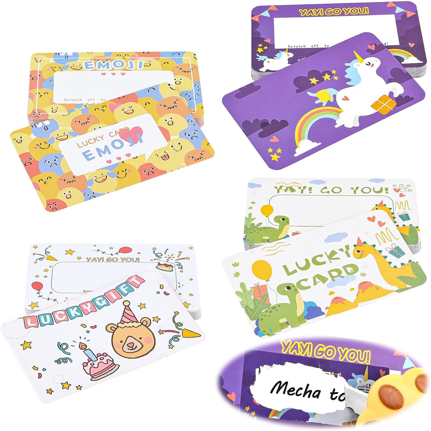 Aila Thank You Cards, Creative DIY Scratch Cards, 80PCS DIY Scratch Off ...