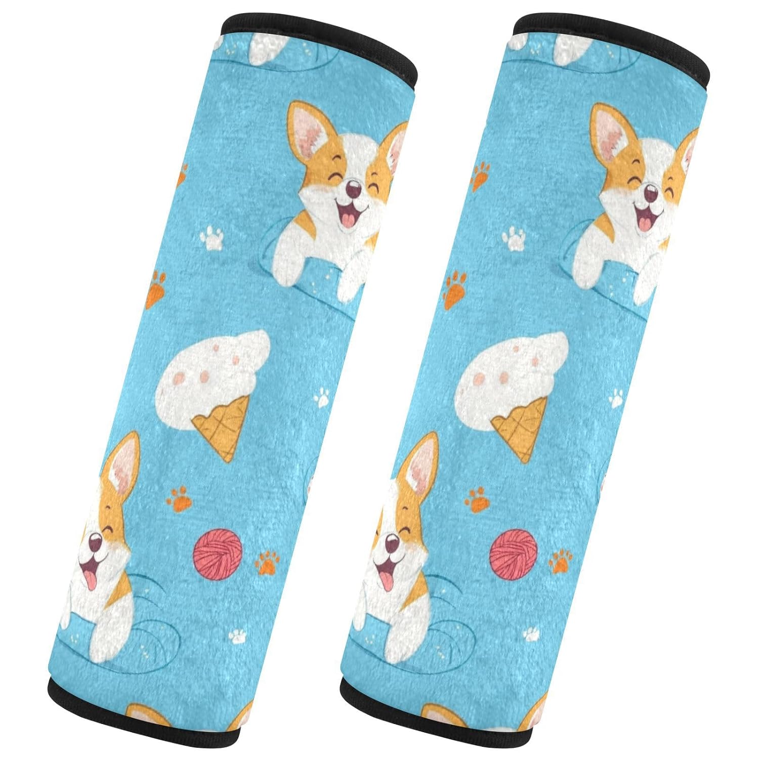 Amazon.com: Seat Belt Covers 2 Pack Corgi Dog Car Seat Strap Covers ...