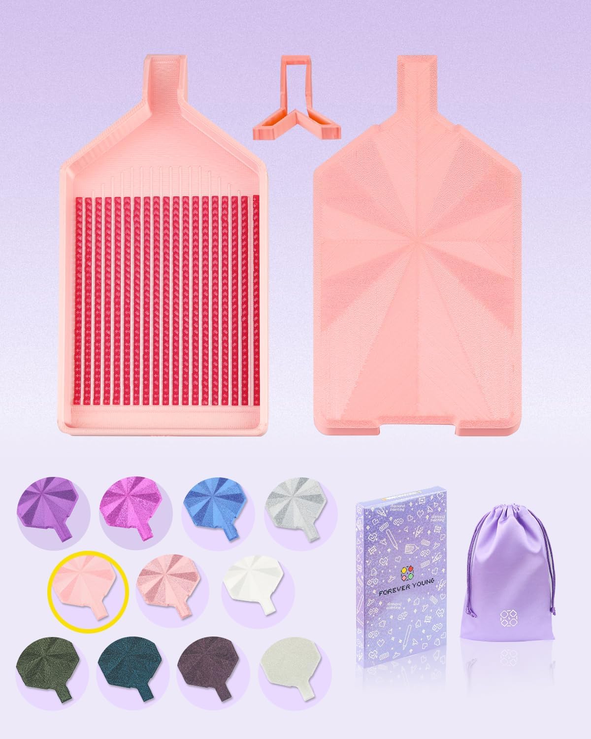 Amazon.com: Svartur Wooden Diamond Paint Tray with Magnetic Lids ...