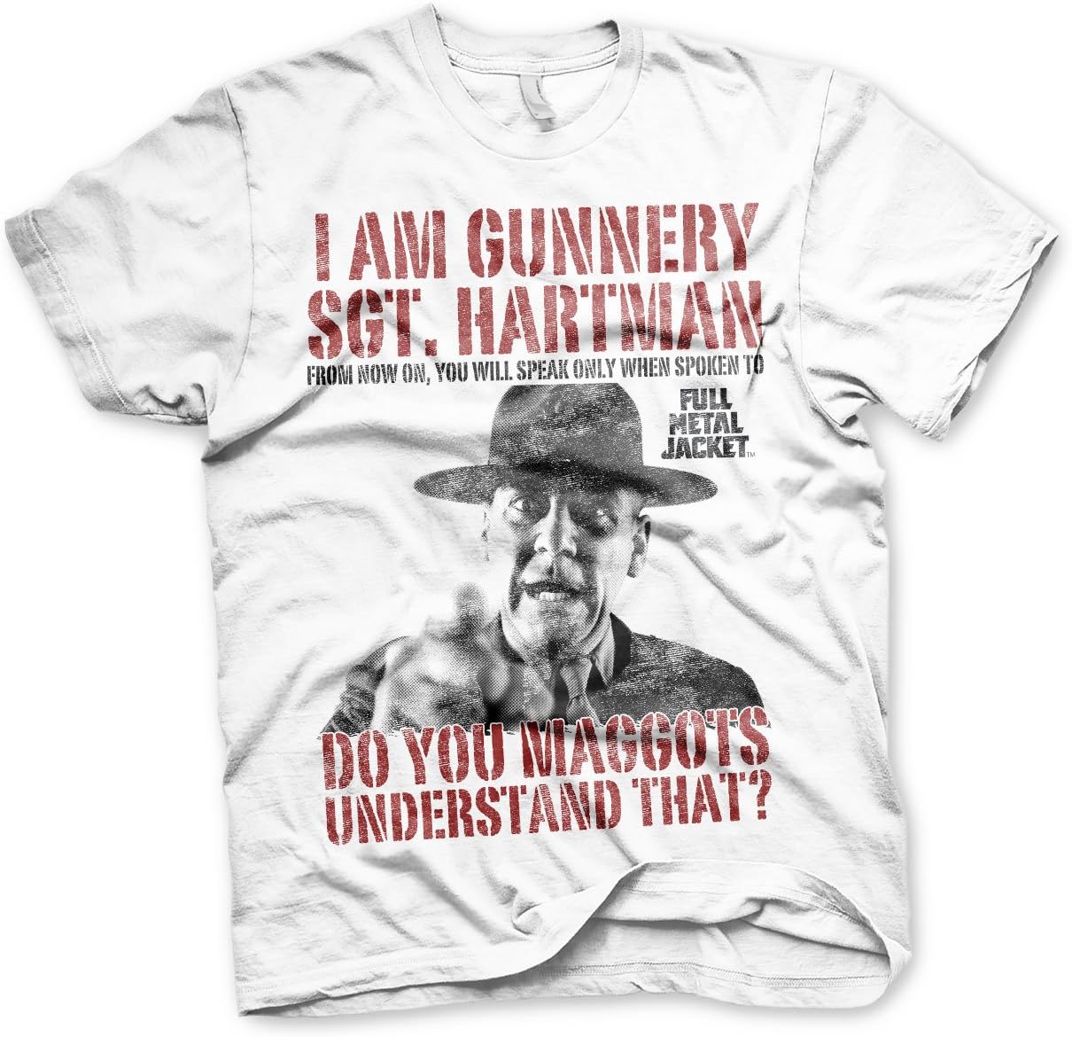 Amazon | [Full Metal Jacket] Officially Licensed Sgt. Hartman Mens T ...