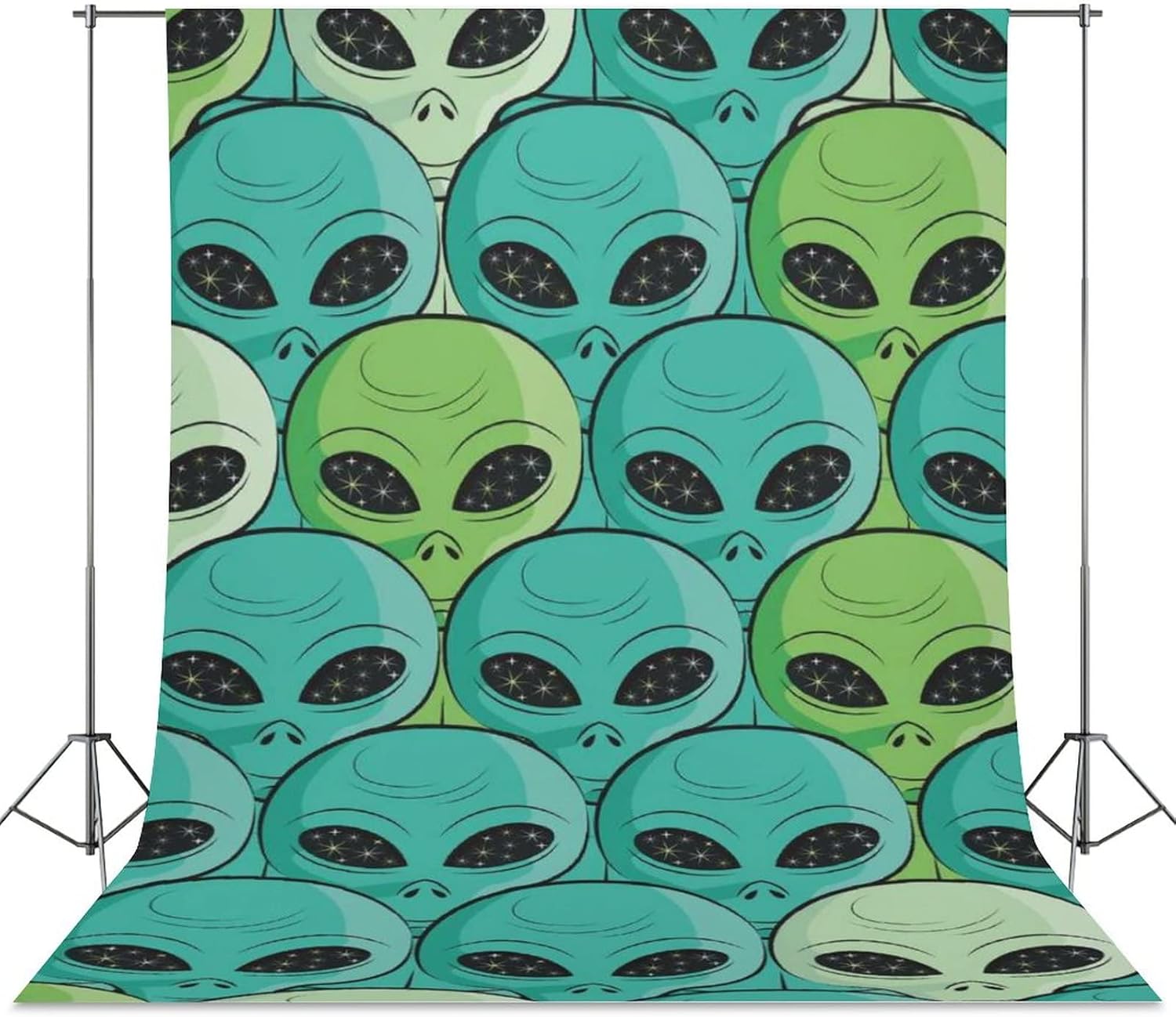 Amazon.com : Aliens Pattern Print Backdrop Background Screen for ...