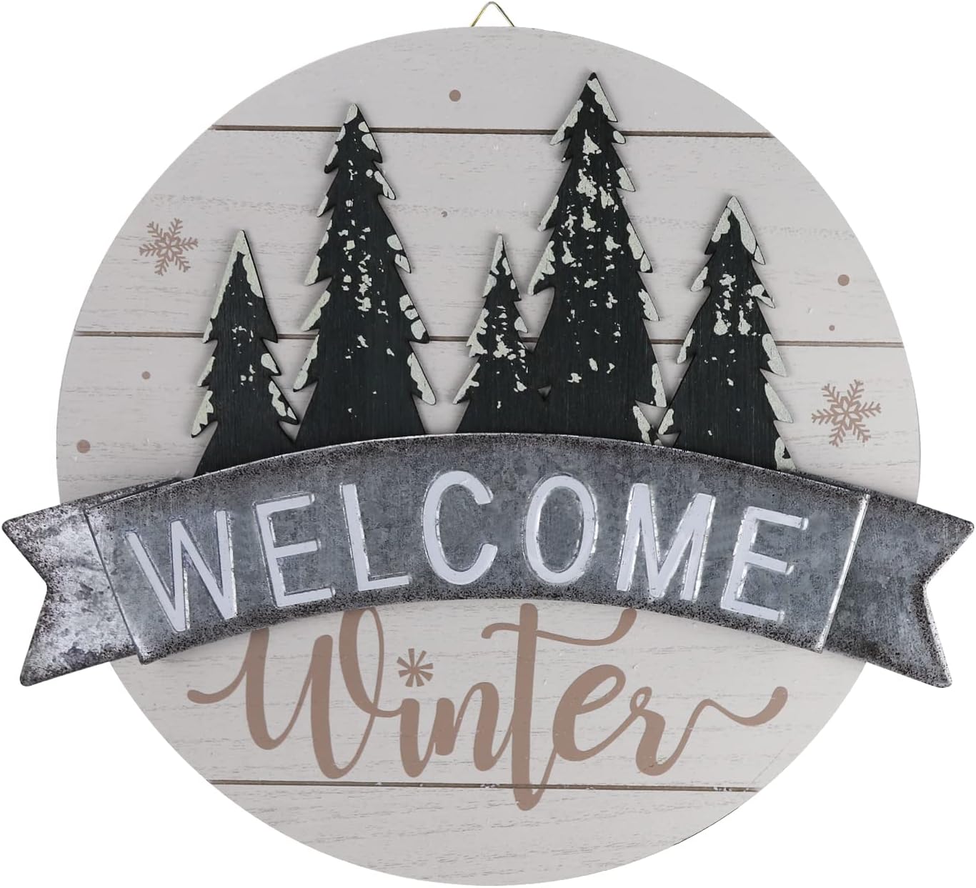 Amazon.com: Sfozstra Winter Welcome Sign - Elegant Front Door ...