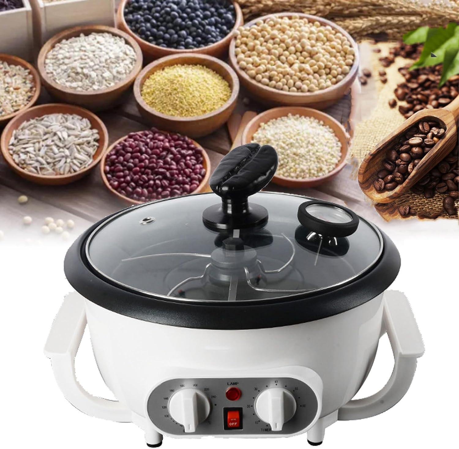 Amazon.com: EkiDaz 1200W Coffee Roaster Machine,750g Electric Coffee ...