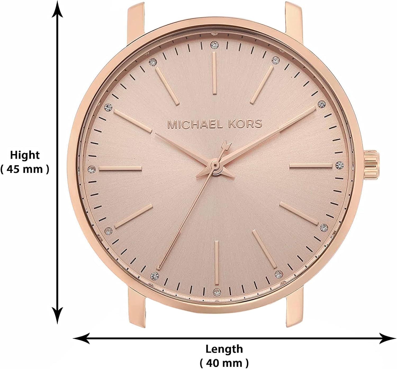 Amazon.com: Michael Kors Women's Pyper Stainless Steel Quartz Watch ...