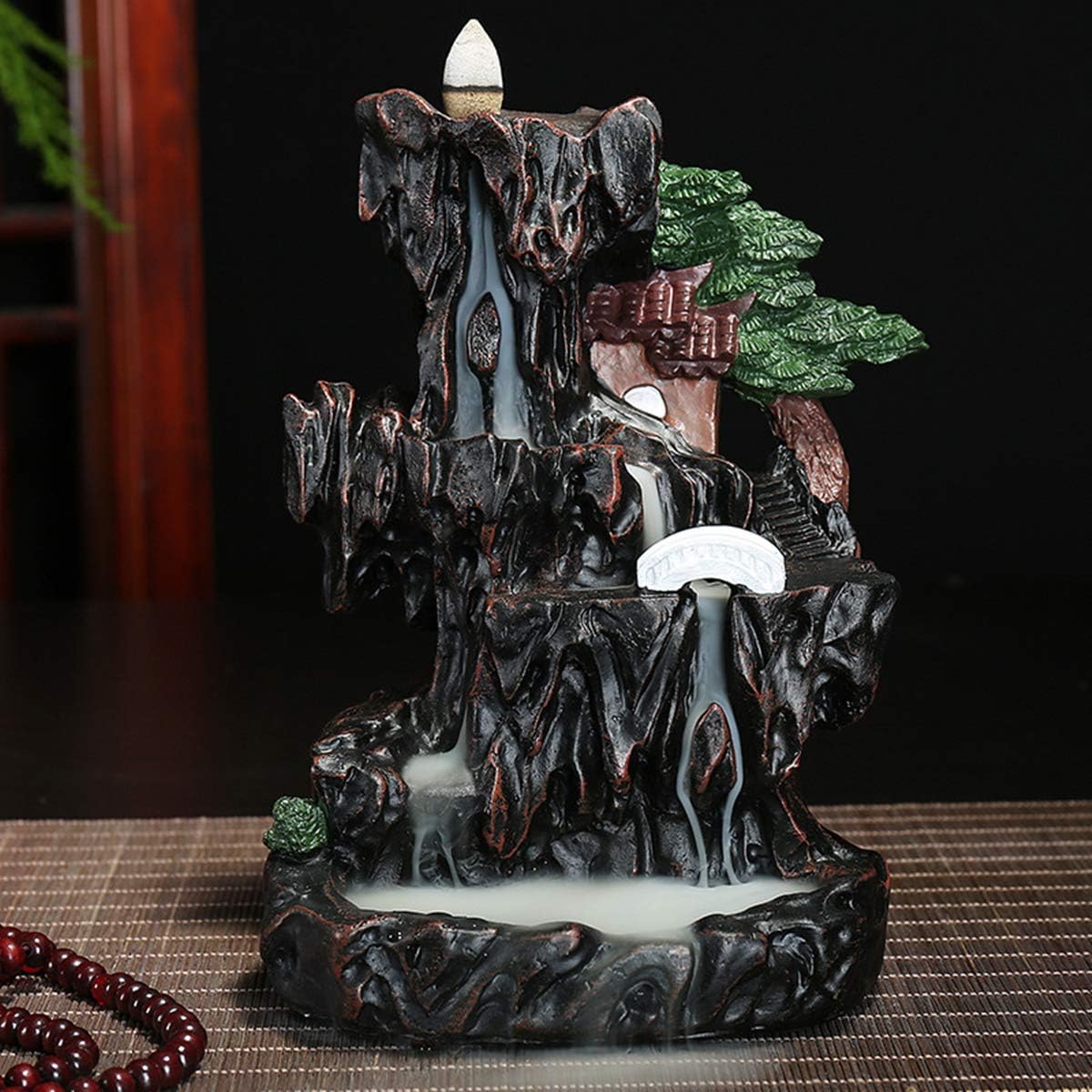 Amazon.com: Tongyou Waterfall Backflow Incense Burner Incenser Holder ...