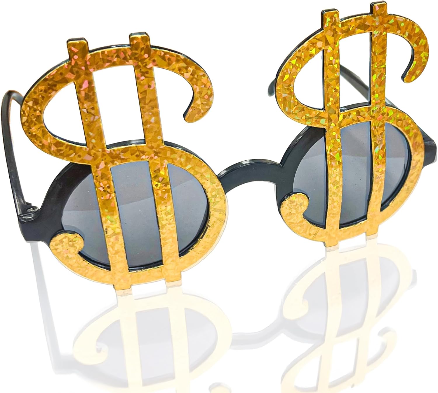 Amazon.com: Vaulted Skulls & Co Pimp Sunglasses | Dollar Sign Glasses ...