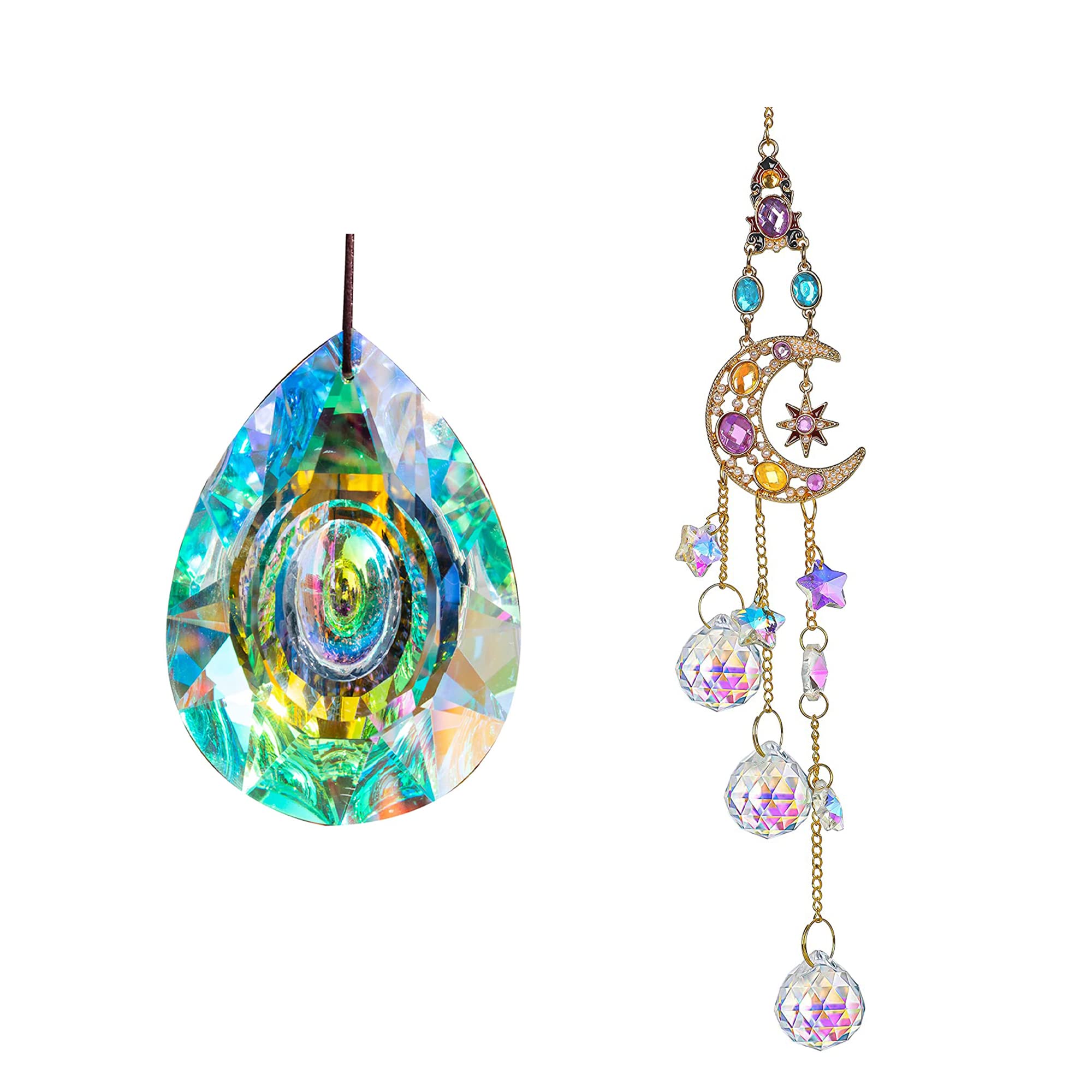 Amazon.com: Window Hanging Crystals Prisms, Glass Suncatchers ...