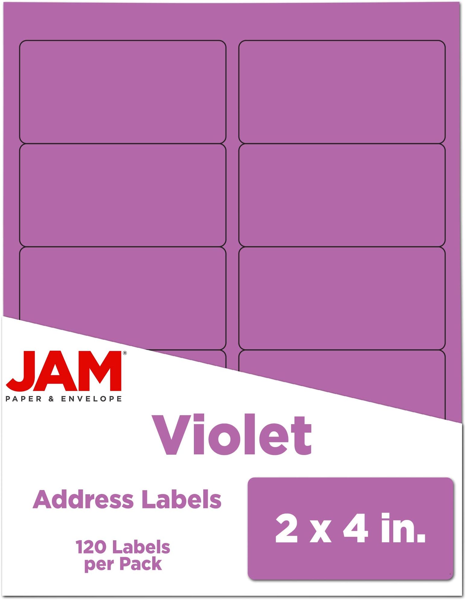 Amazon.com : JAM PAPER Shipping Address Labels - Standard Mailing - 2 x ...