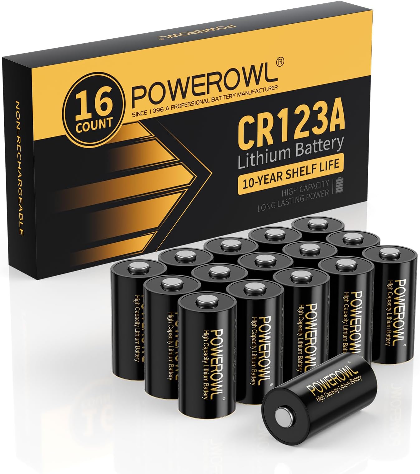 POWEROWL Lot de 6 piles CR2 au lithium 3 V CR15H270 CR 2 C2 3 V ...