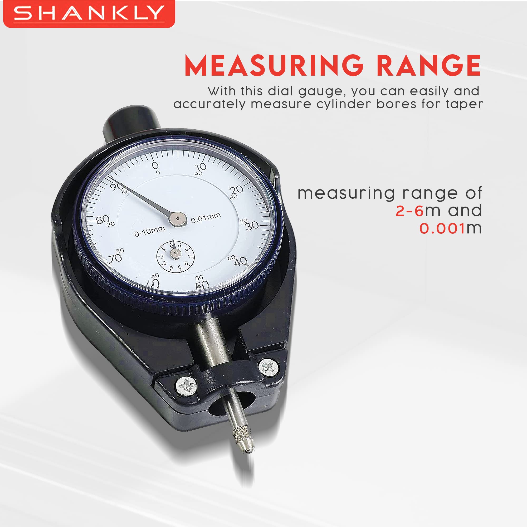 Snapklik.com : Shankly Dial Bore Gauge 0.001m, Deep Engine Hole ...