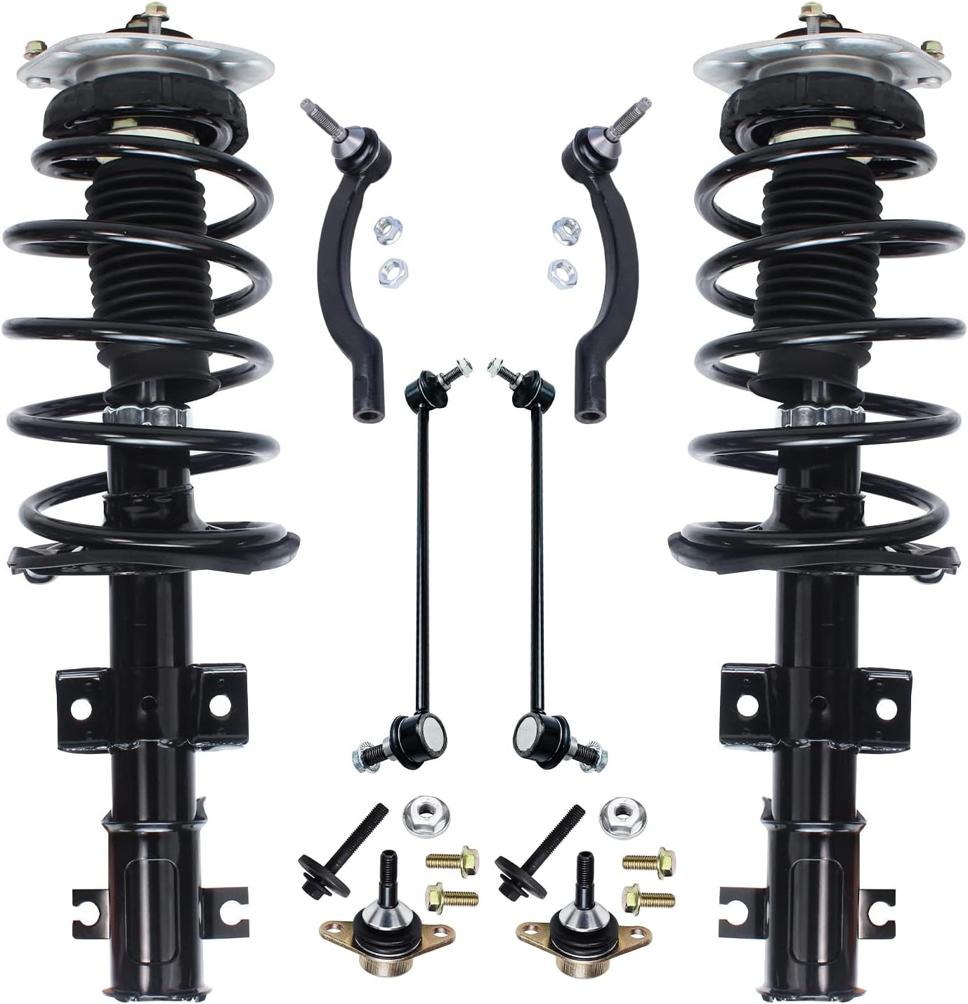 Amazon.com: Complete Struts Shock Absorbers Fits for 2001-2009 for ...