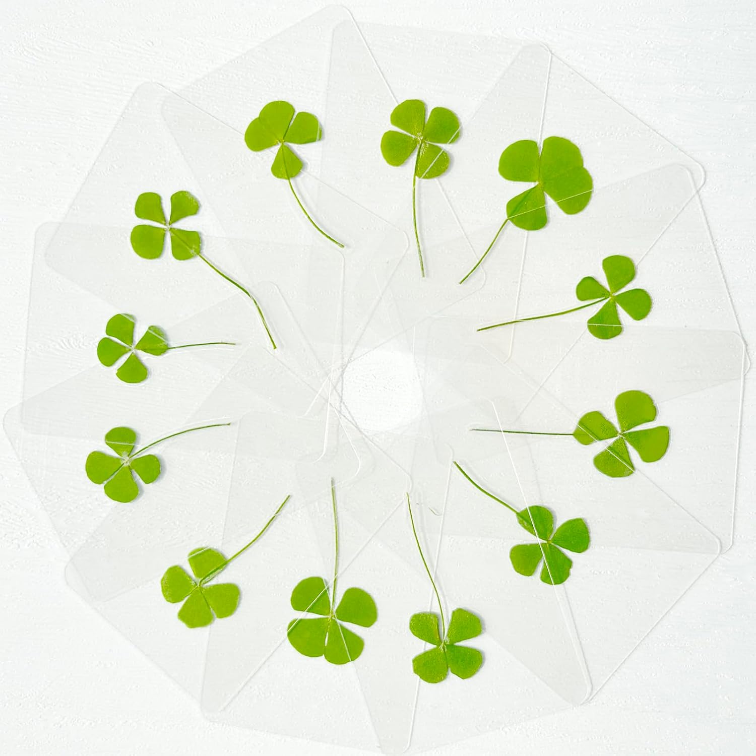 Amazon.com : 12 Sheets Four Leaf Clover Bookmarks - St. Patrick's Day ...