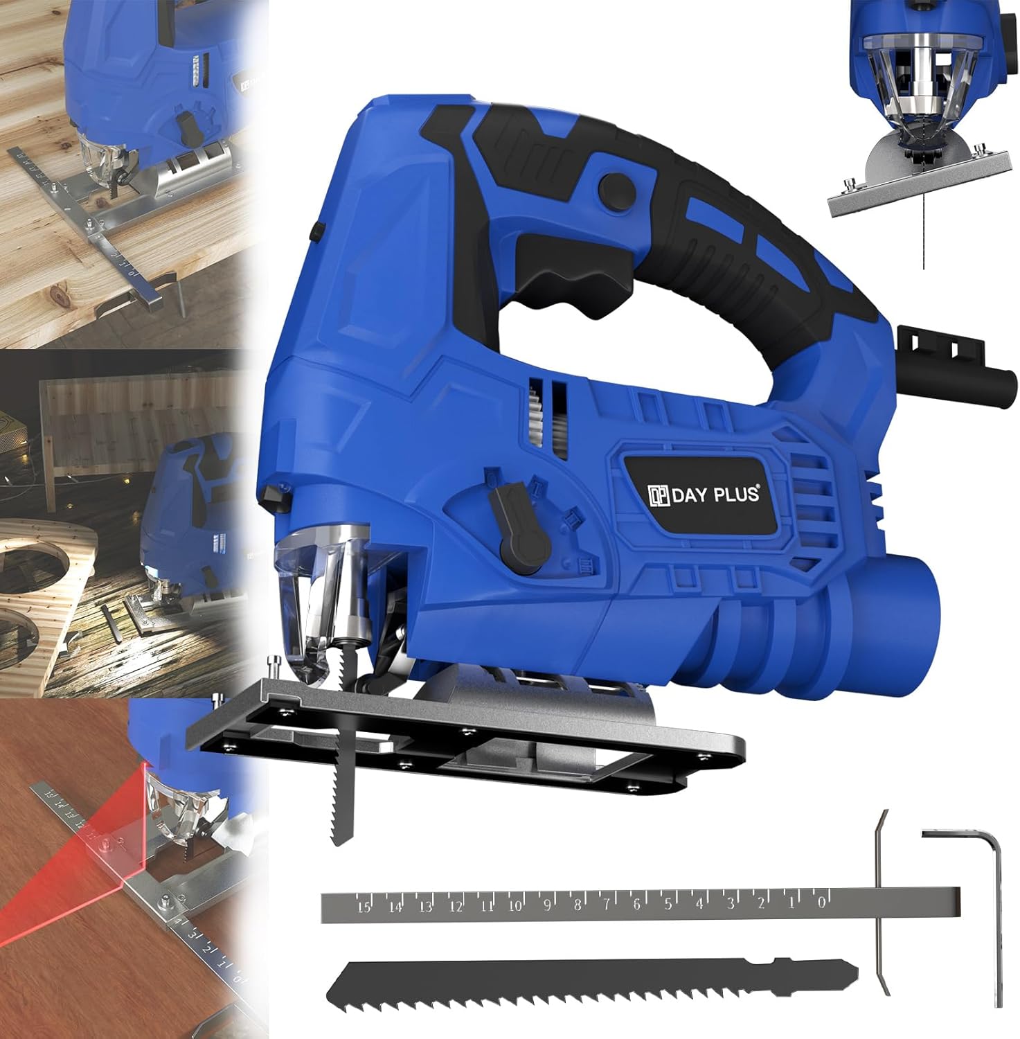 700W Compact 240V Corded Jigsaw Power Tool with Saw Blade, 2800 SPM ...
