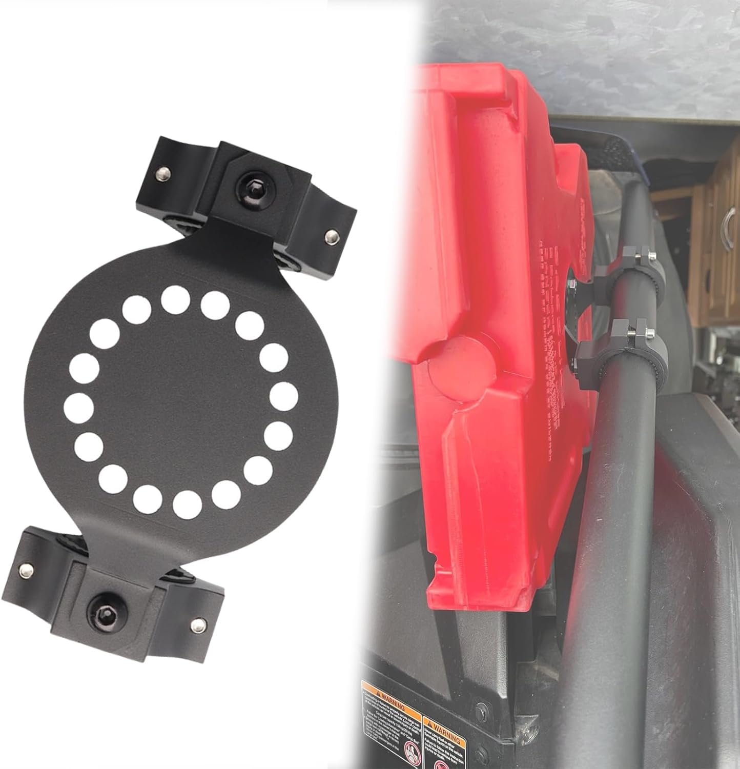 Amazon.com: UTV Gas Tank Water Can Mount Bracket,Mounting Holder with 1 ...