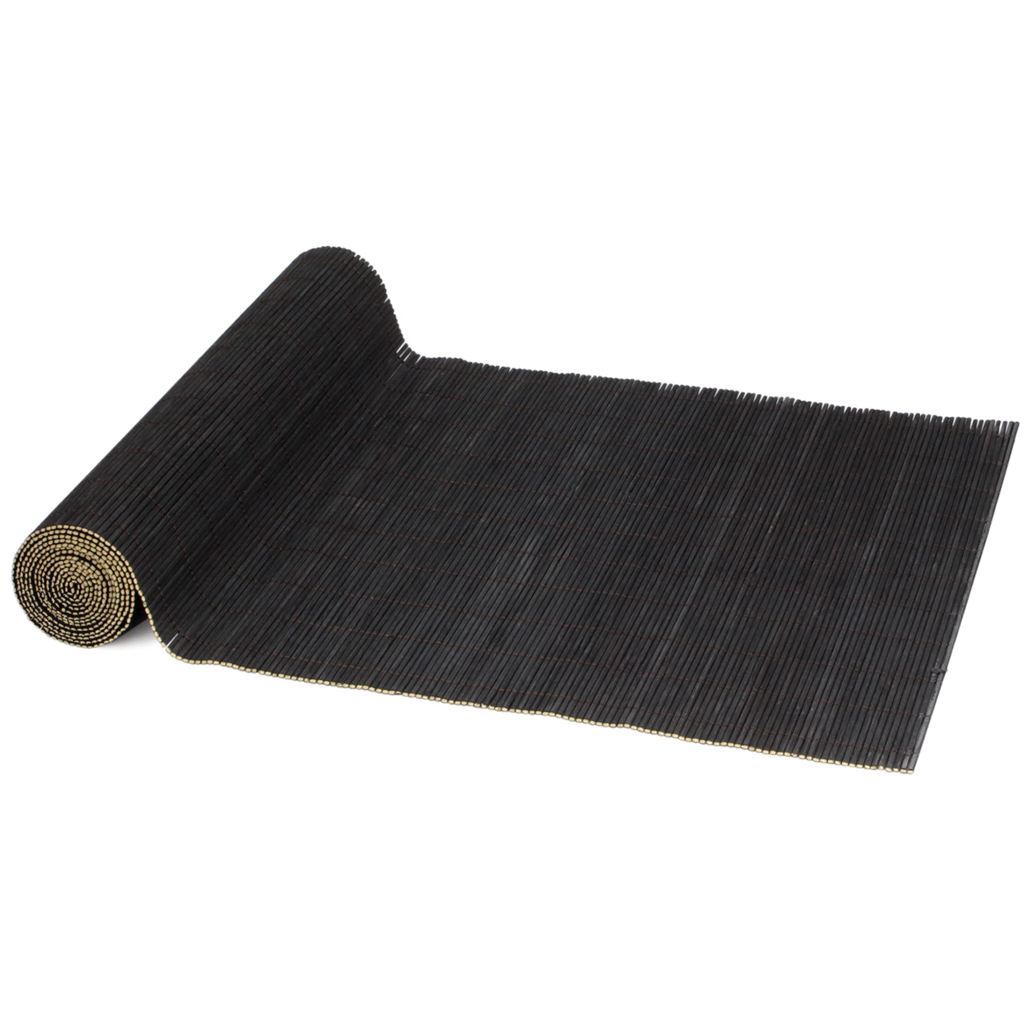 Amazon.com: BambooMN Black Bamboo Matchstick Natural Table Runner, Home ...
