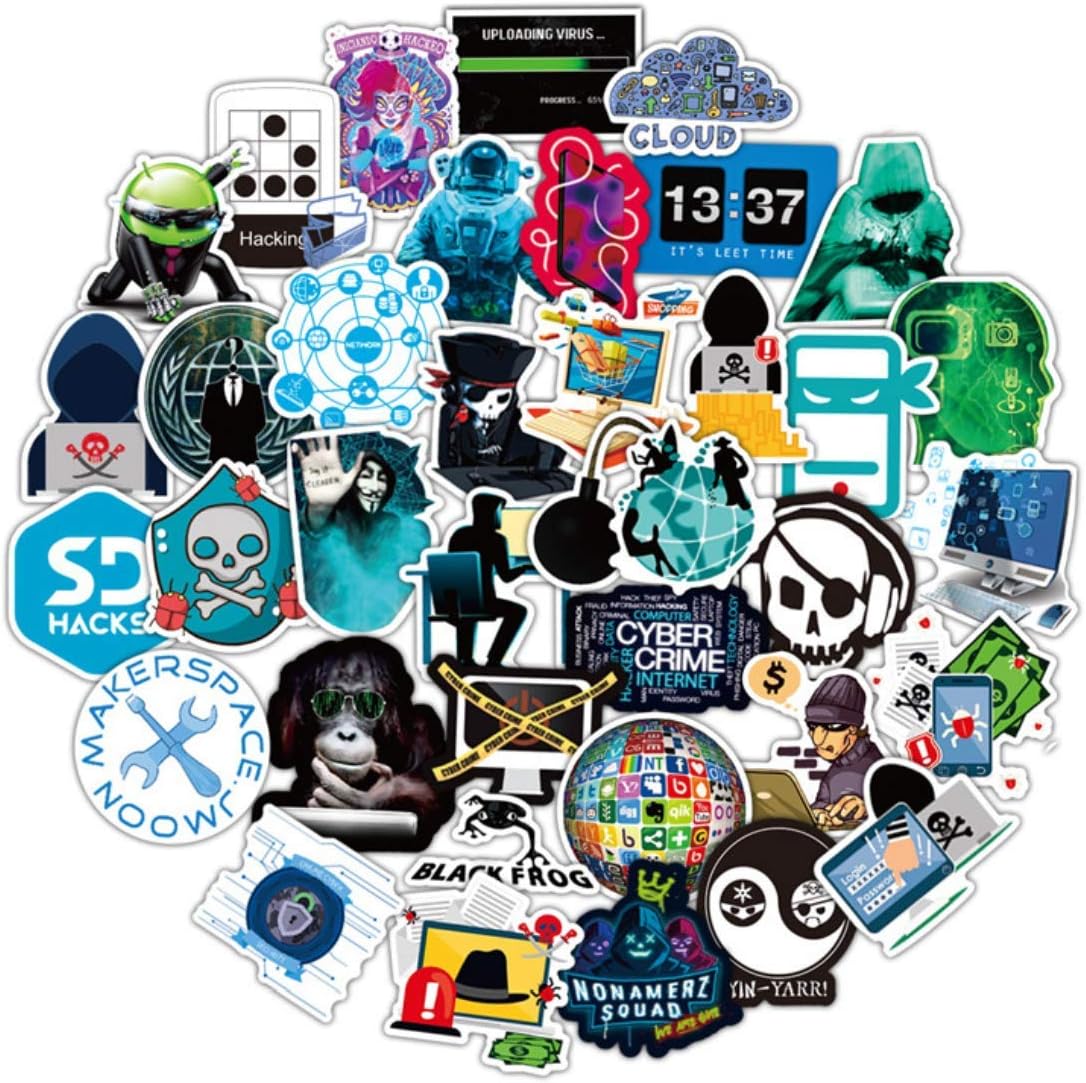 100 Laptop Stickers for Developer Programming Language Geeks Engineers ...