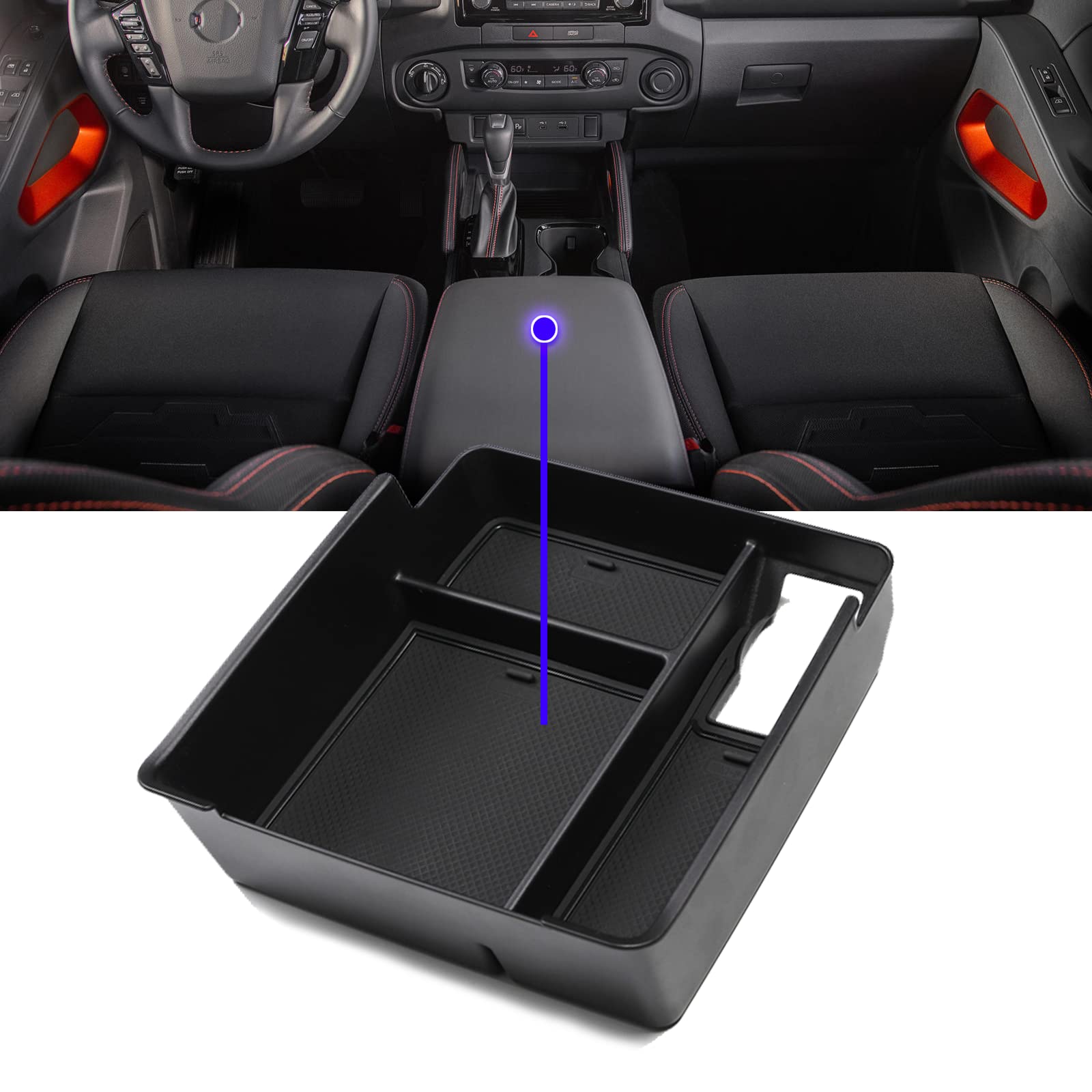 Snapklik.com : 2024 Frontier Center Console Organizer Tray For Nissan ...
