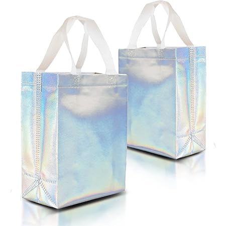 Amazon.com: 12 Red Gift Bags With Shiny Gold Heart Print - Non-woven ...