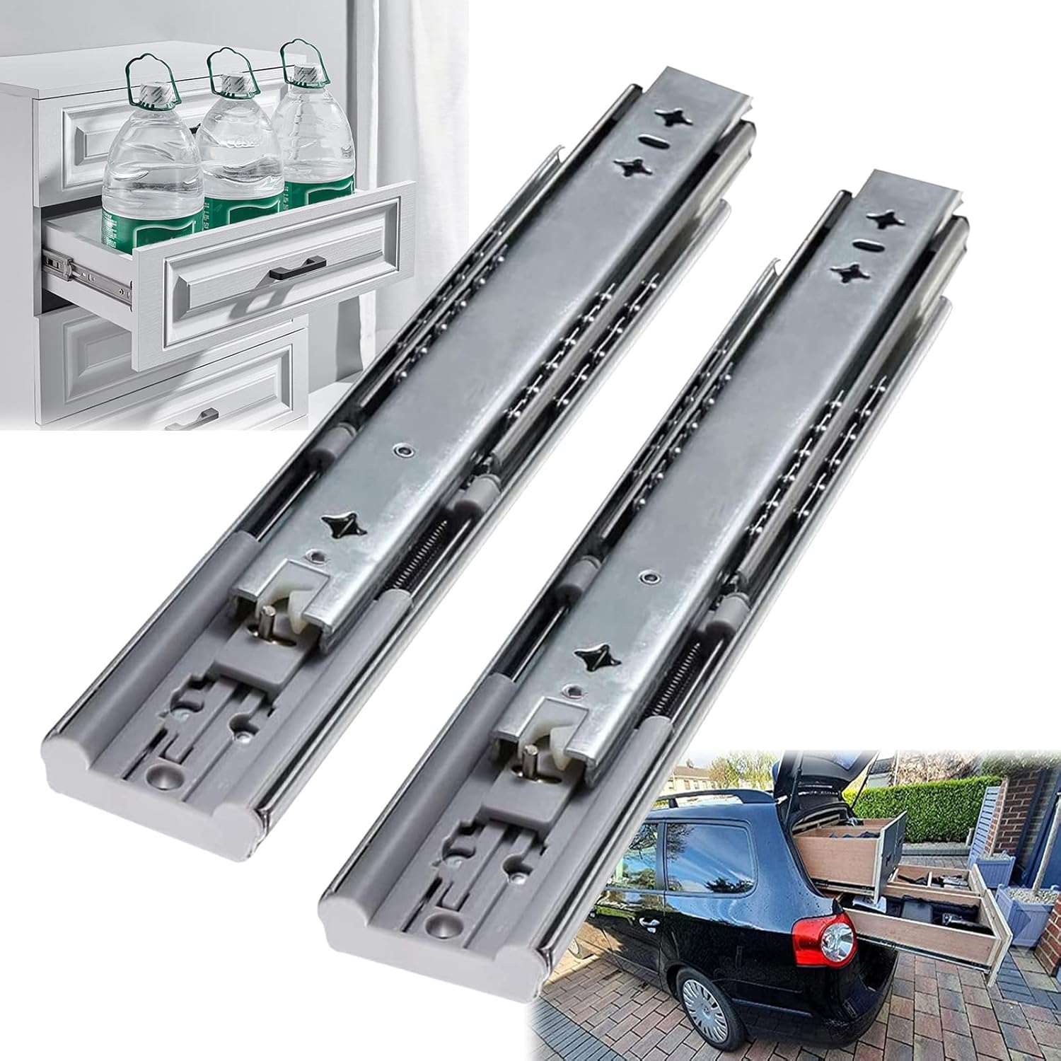 DXYC Soft Close Drawer Slides Water Proof Cabinet Drawer Runners 3 ...
