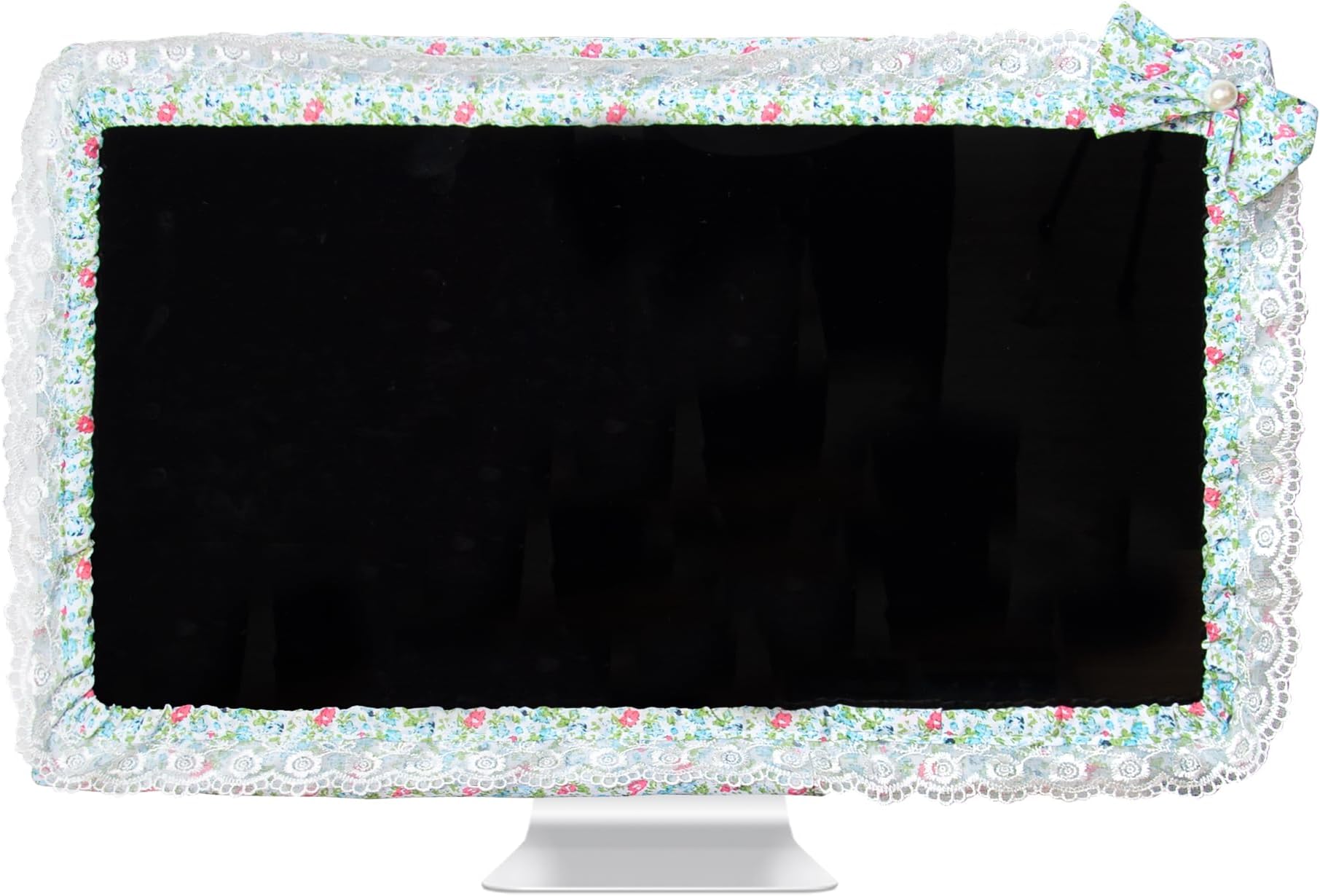 Amazon.com: Kingshion 24-inch Cute Lace Fabric Monitor Cover with ...