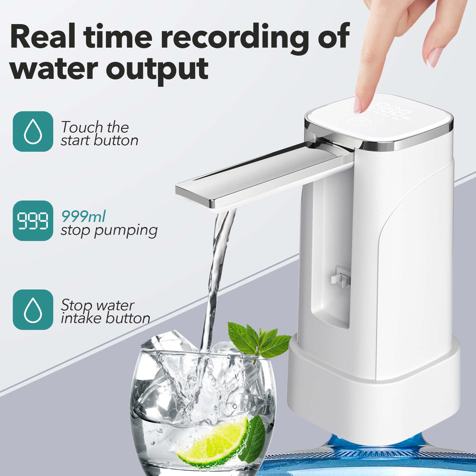 Snapklik.com : Dual-use Desktop Water Bottle Dispenser And Foldable ...