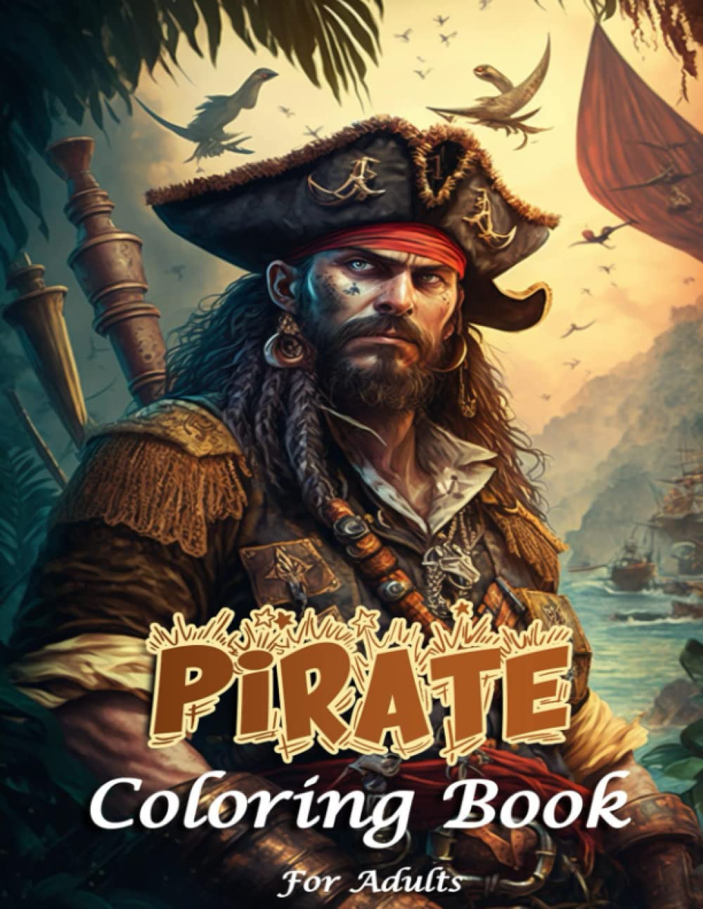 Amazon.com: Pirate Coloring Book for Adults: "Adventures on the High ...
