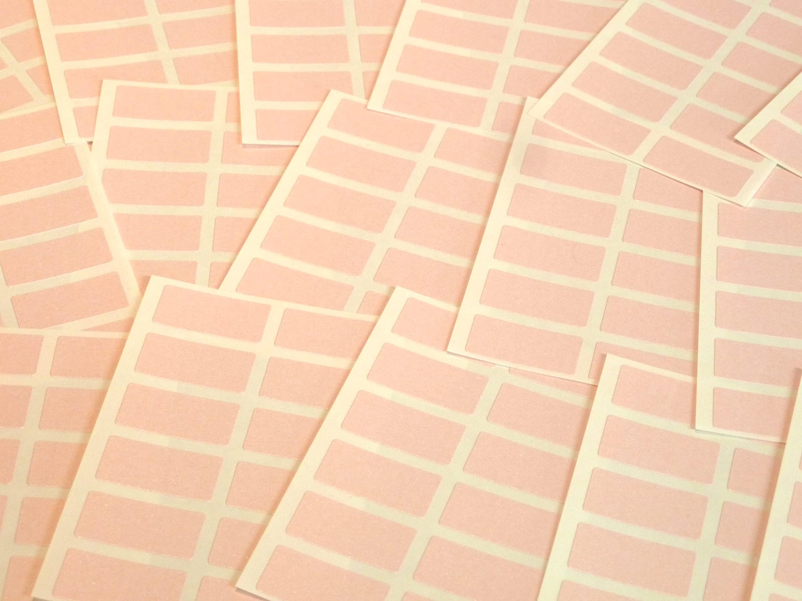 200 Labels, 25x12mm Rectangle, Pink, Colour Code Stickers, Self ...