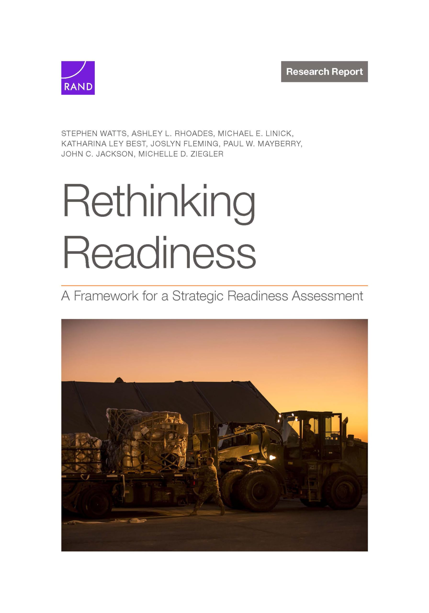 Rethinking Readiness: A Framework for a Strategic Readiness Assessment ...