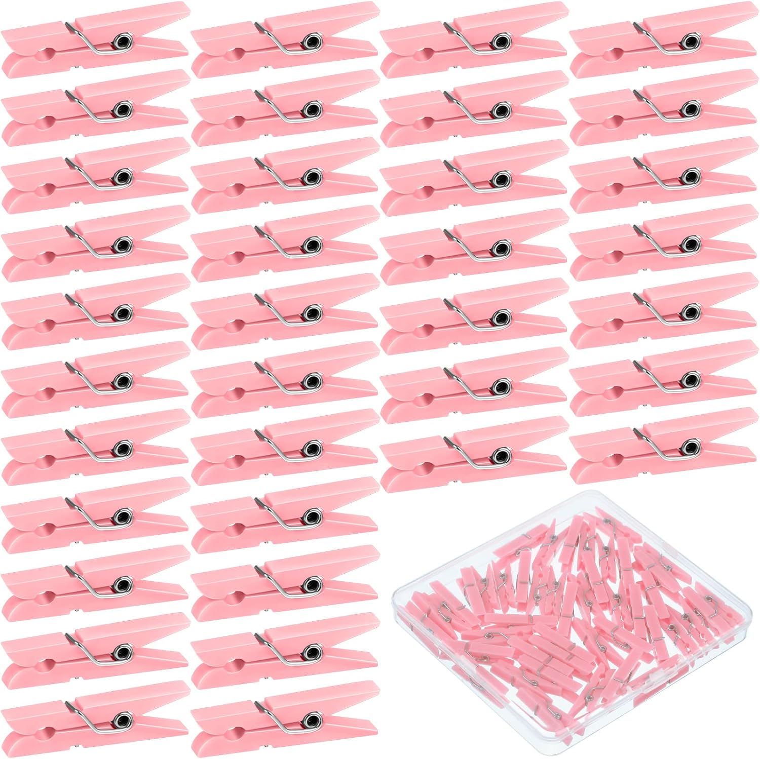 Amazon.com: Qunclay 50 Pieces Clothes Pins for Baby Shower Clothespins ...